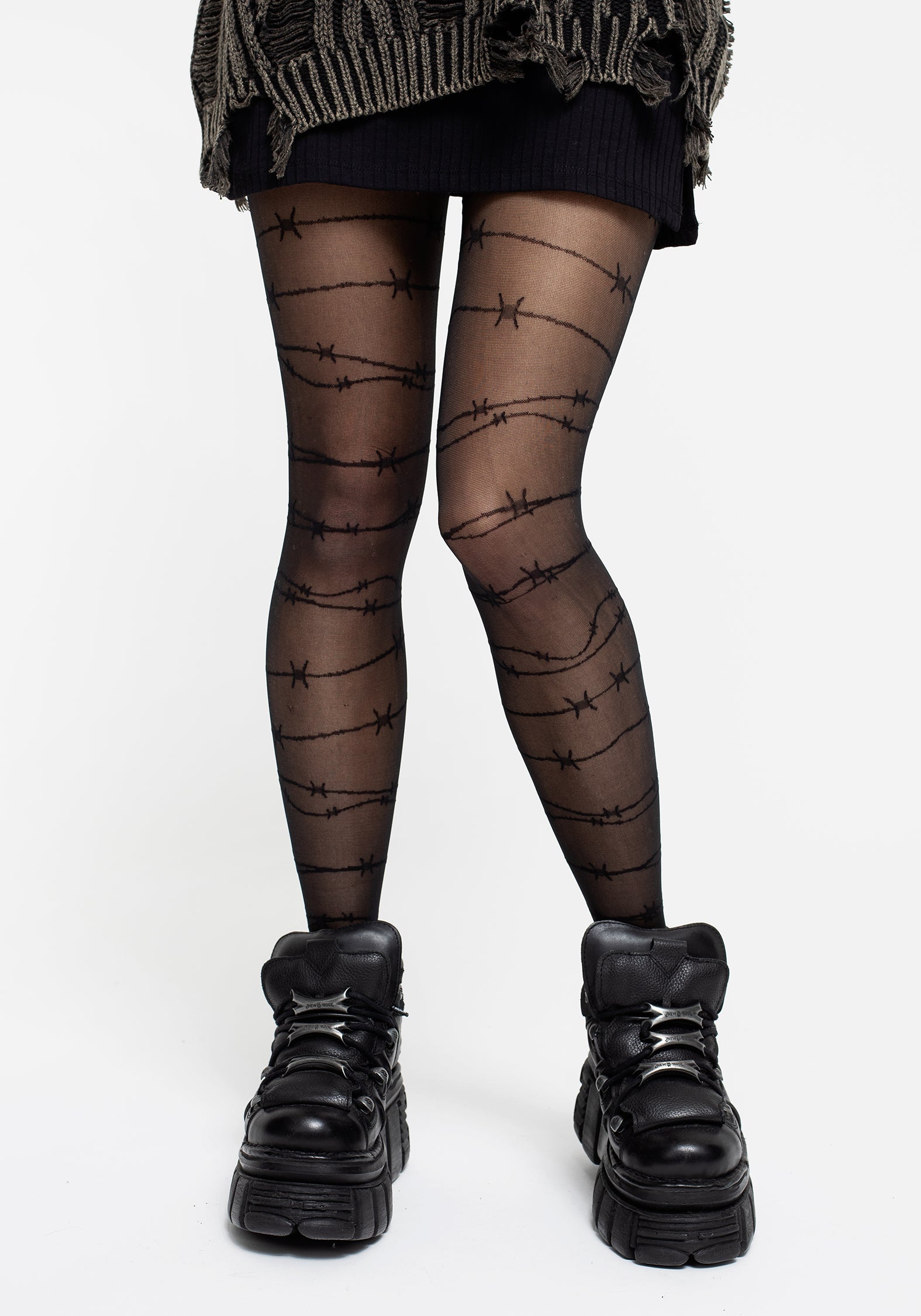 Barbed Tights | Disturbia - Shop Women's Gothic, Alternative & Dark Romantic Fashion ...