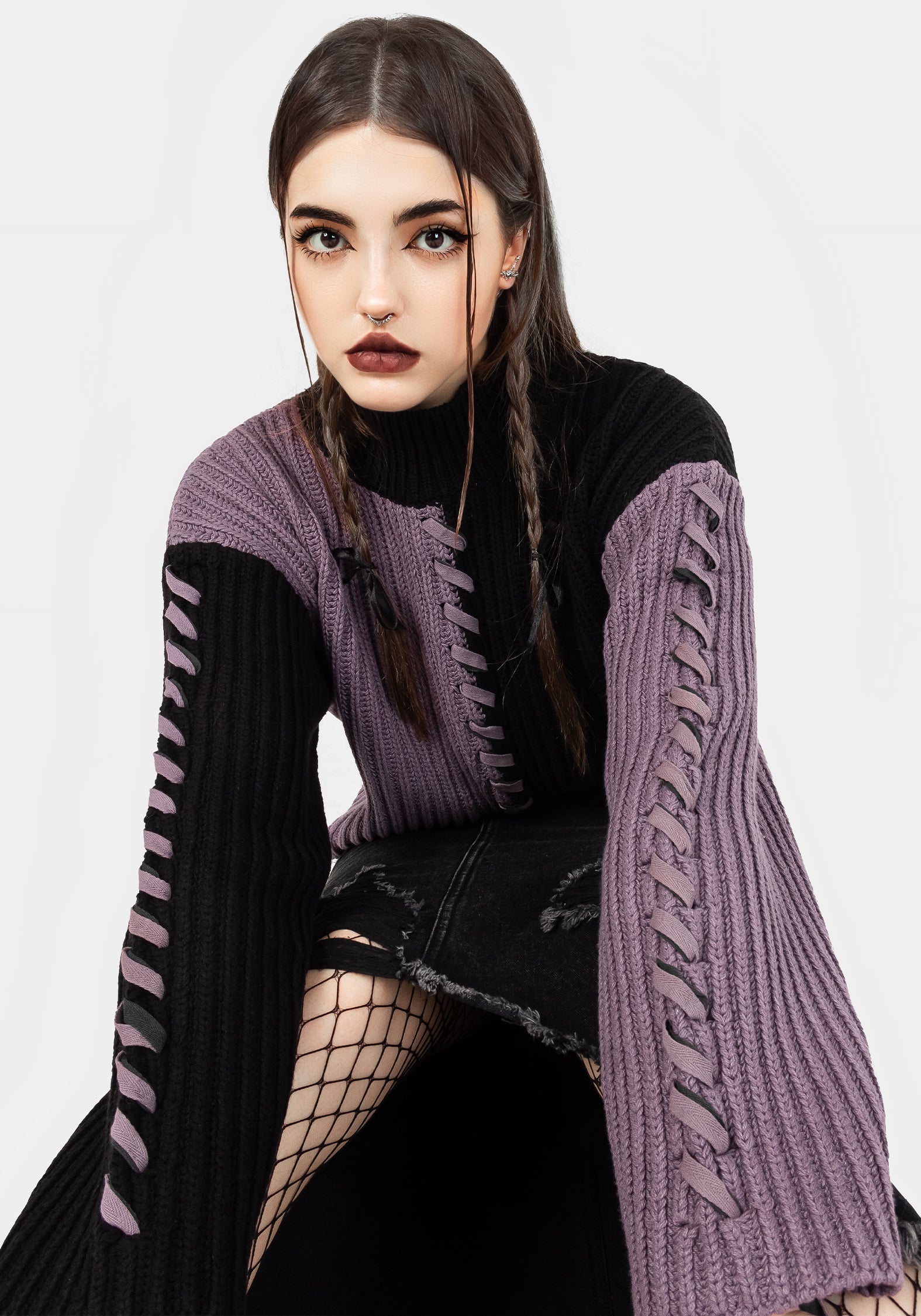 Fiend Spliced Sweater | Disturbia - Shop Women's Gothic, Alternative ...