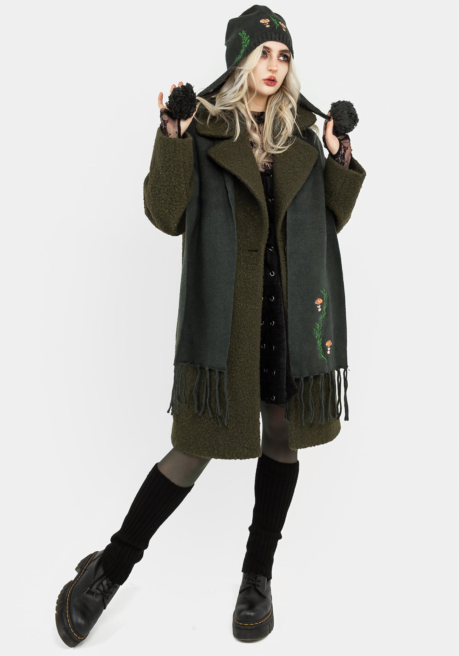 Fable Embroidered Bonnet Hat | Disturbia - Shop Women's Gothic ...