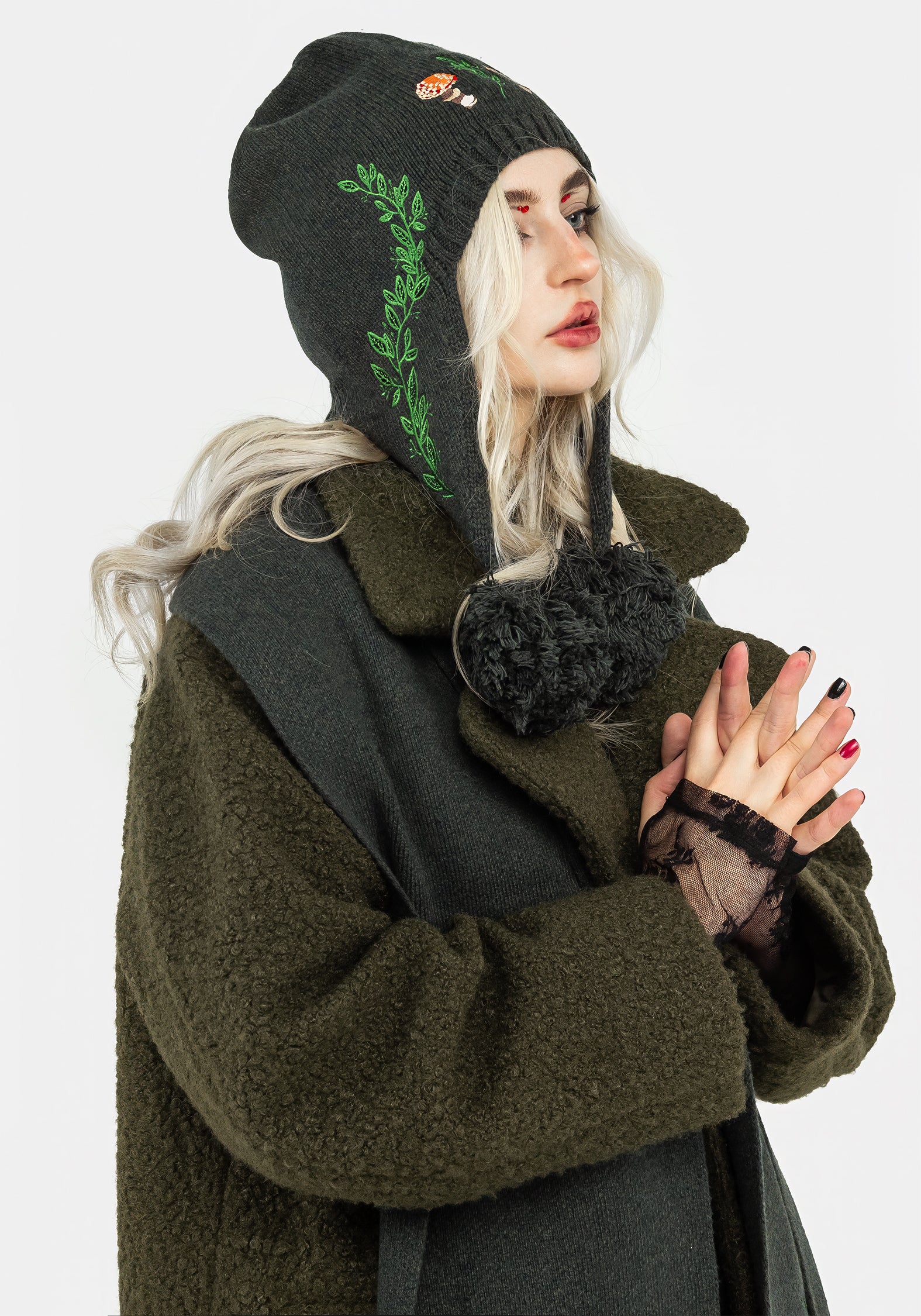 Fable Embroidered Bonnet Hat | Disturbia - Shop Women's Gothic ...