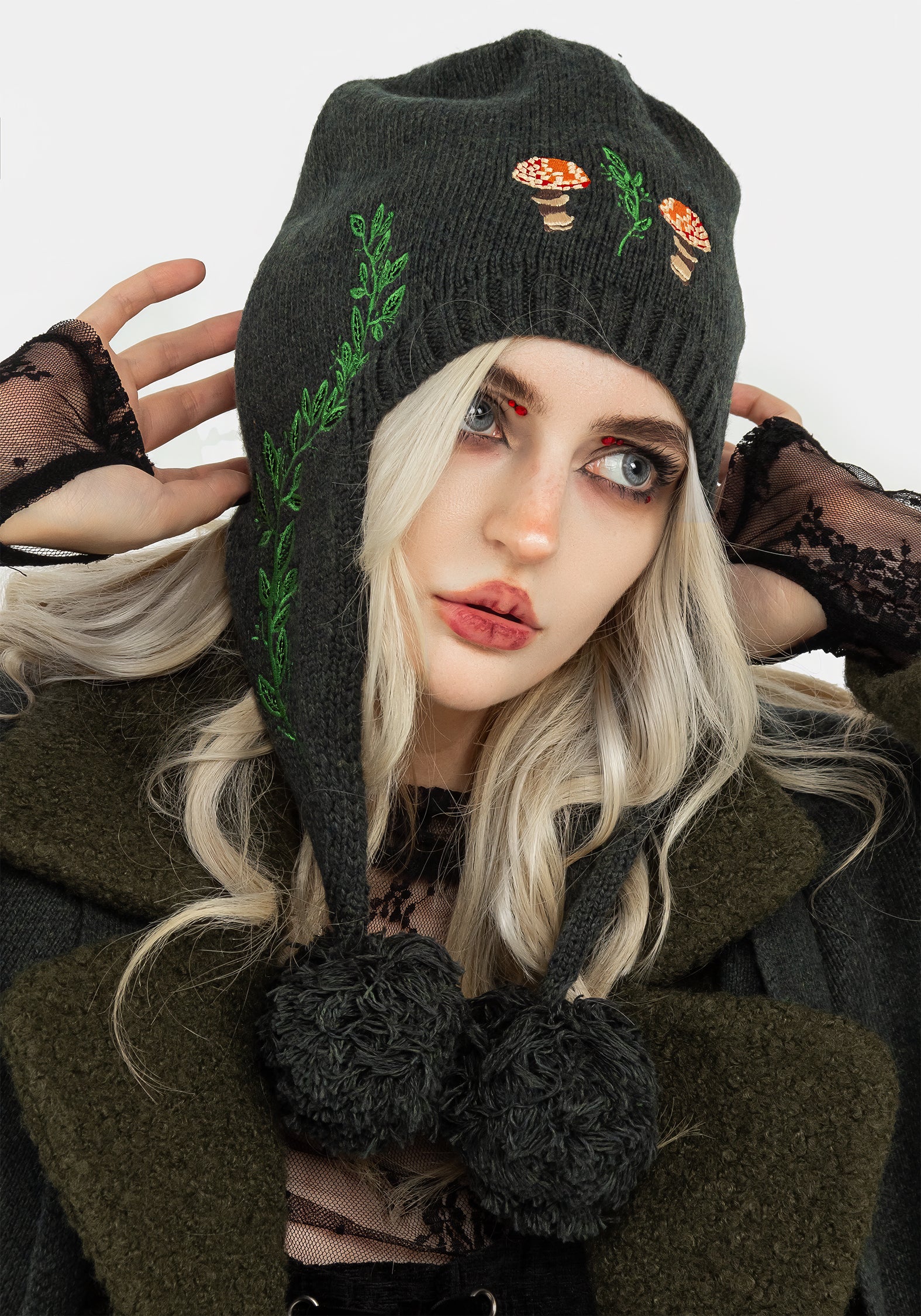 Fable Embroidered Bonnet Hat | Disturbia - Shop Women's Gothic ...