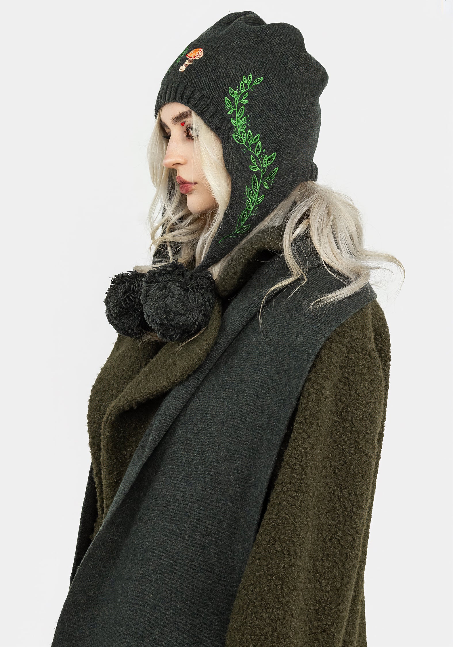 Fable Embroidered Bonnet Hat | Disturbia - Shop Women's Gothic ...