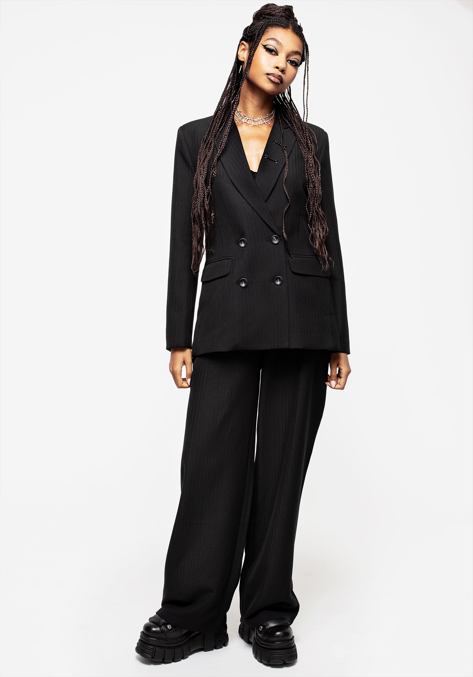 Juno Relaxed Chain Detail Blazer | Disturbia - Shop Women's Gothic ...