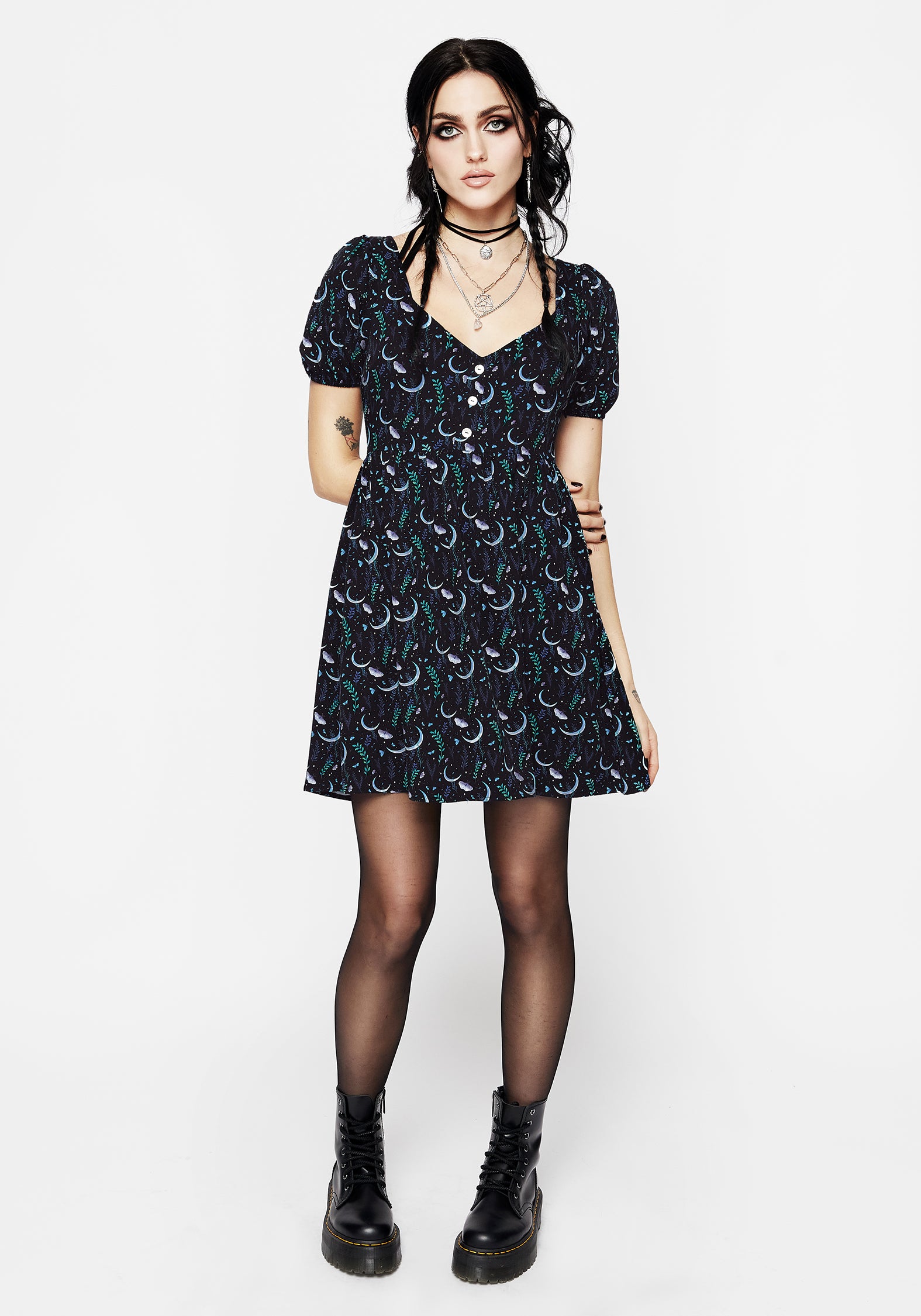 Diana Moon Moth Mini Dress | Disturbia - Shop Women's Gothic ...