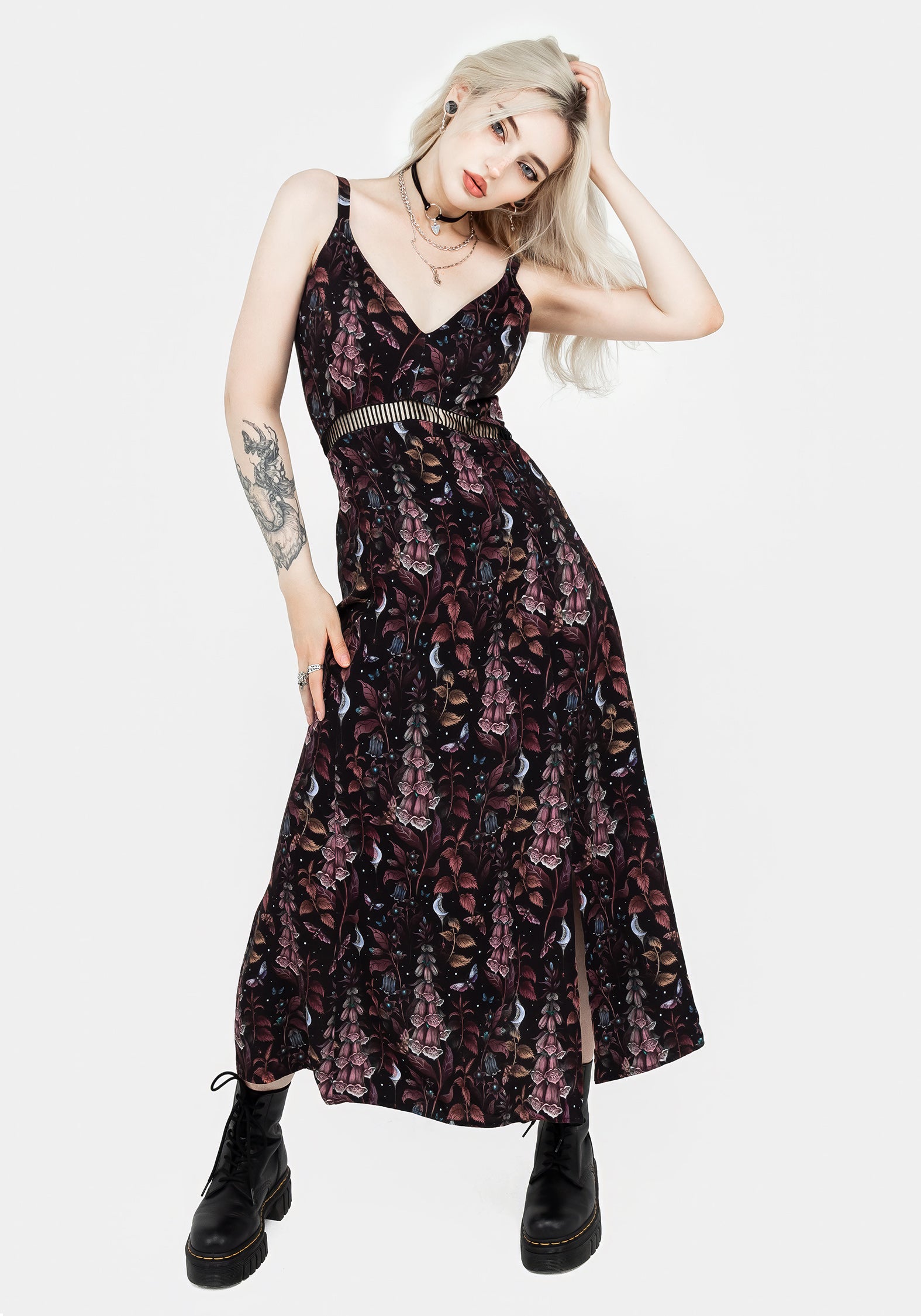 Foxglove Midaxi Cami Dress | Disturbia - Shop Women's Gothic, Alternative & Dark Romantic ...