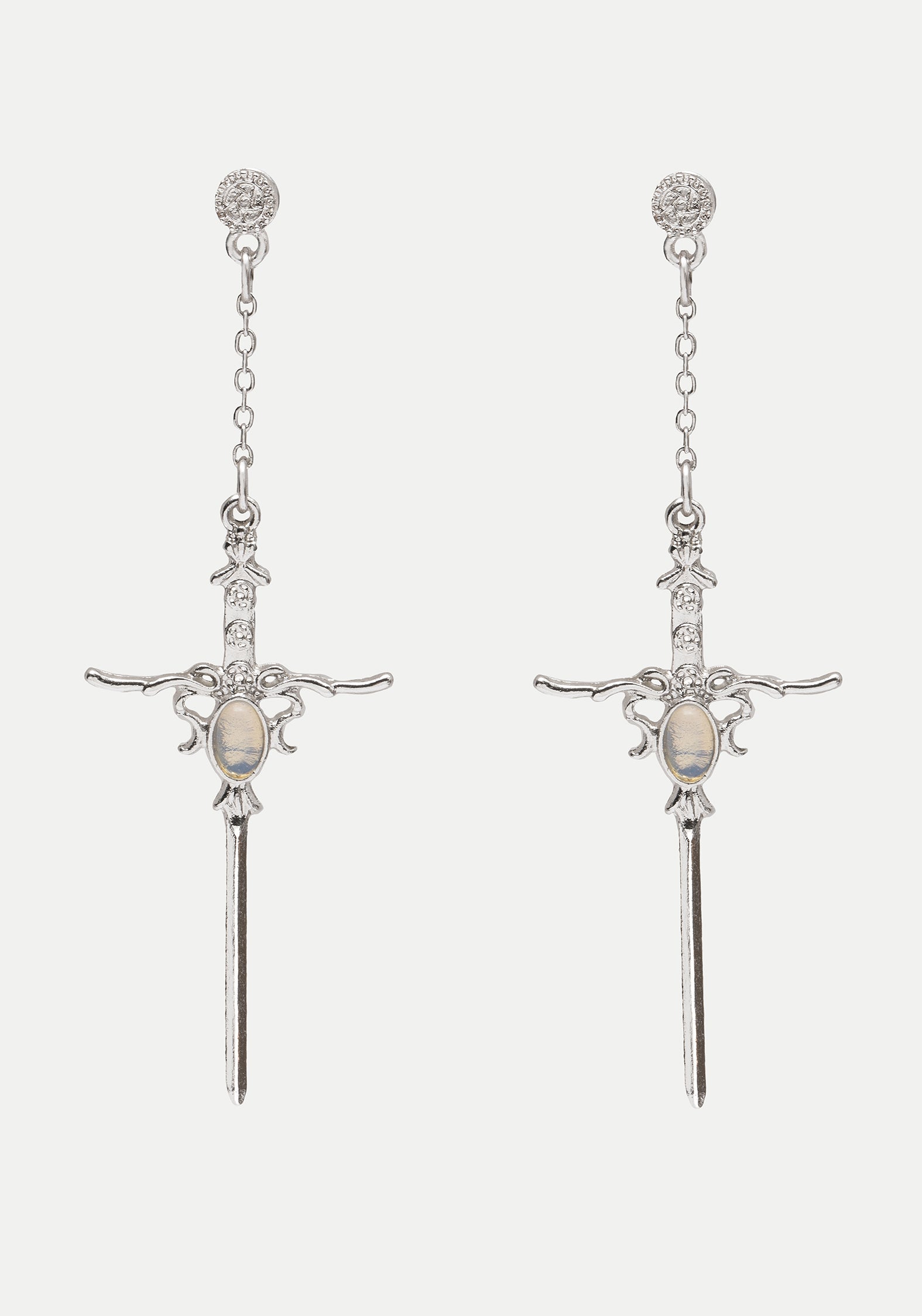 Galatine Opal Sword Earrings | Disturbia - Shop Women's Gothic ...
