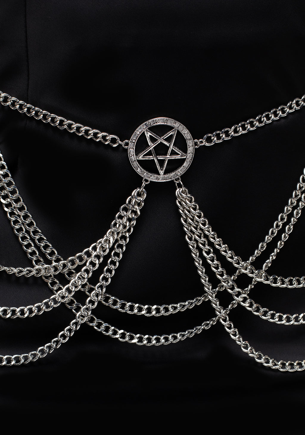 Runecaster Pentagram Chain Belt | Disturbia - Shop Women's Gothic ...
