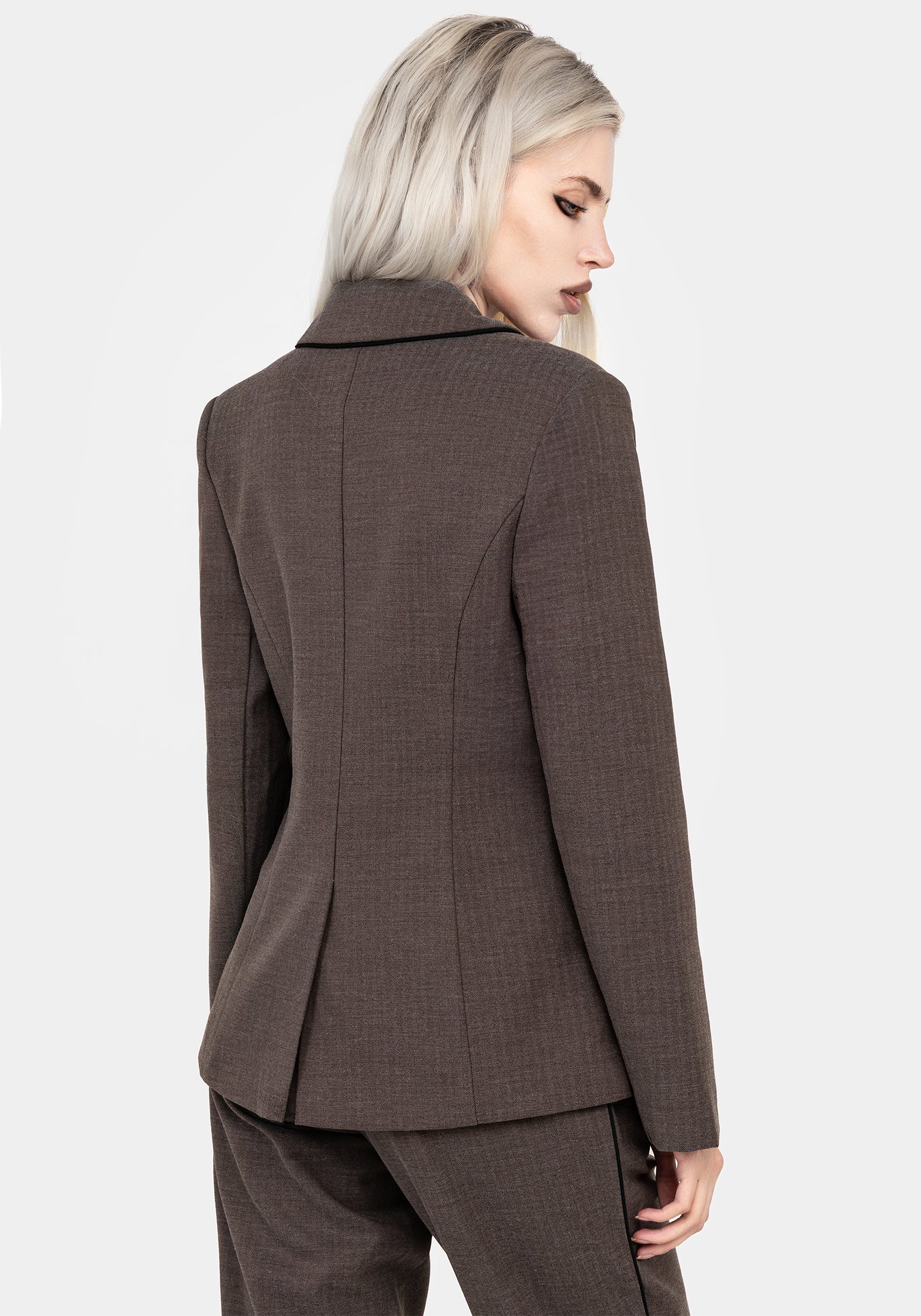 Cointrelle Herringbone Piped Blazer | Disturbia - Shop Women's Gothic ...