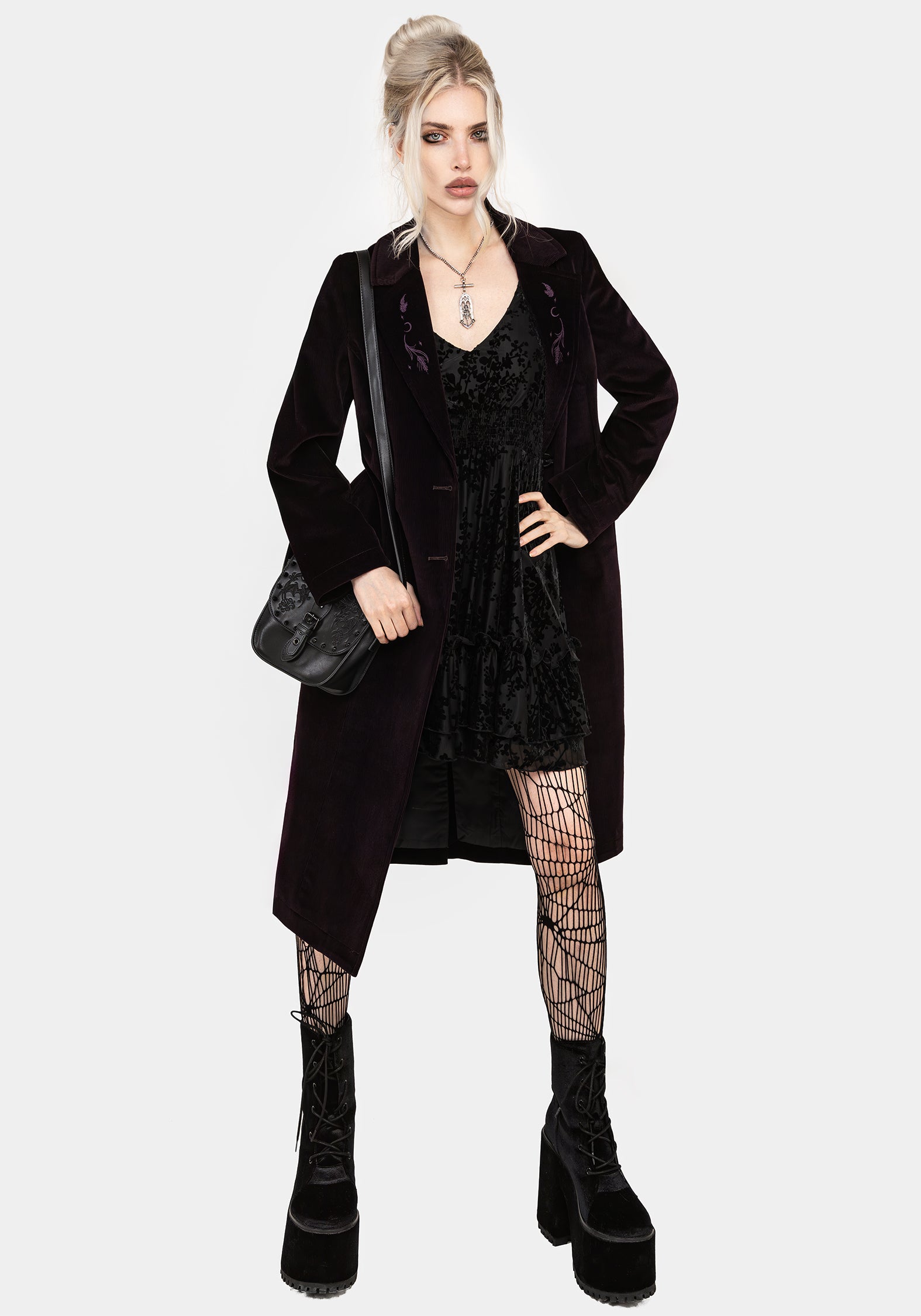 Dianne Embroidered Duster Coat | Disturbia - Shop Women's Gothic ...