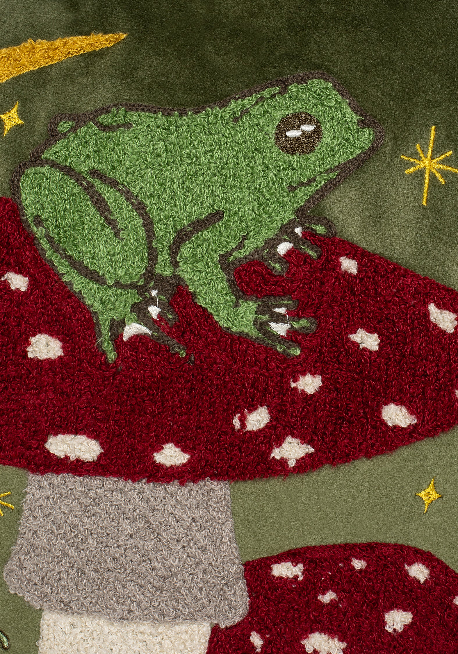 Swamplife Embroidered Velour Round Cushion | Disturbia - Shop Women's ...