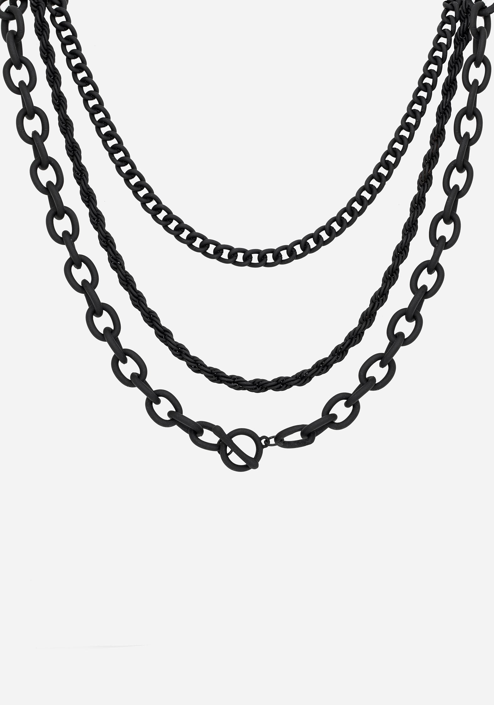 Jet Chunky Chain Layered Necklace | Disturbia - Shop Women's Gothic ...