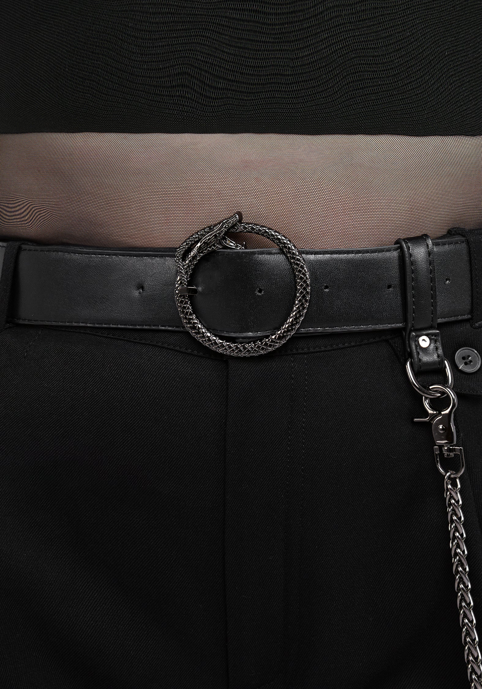 Ouroboros Snake Buckle Chain Belt | Disturbia - Shop Women's Gothic ...