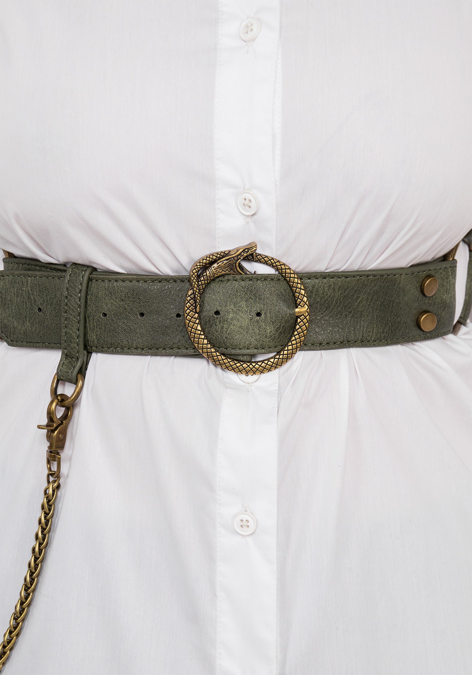 Kaliya Snake Chain Harness - Green | Disturbia - Shop Women's Gothic ...