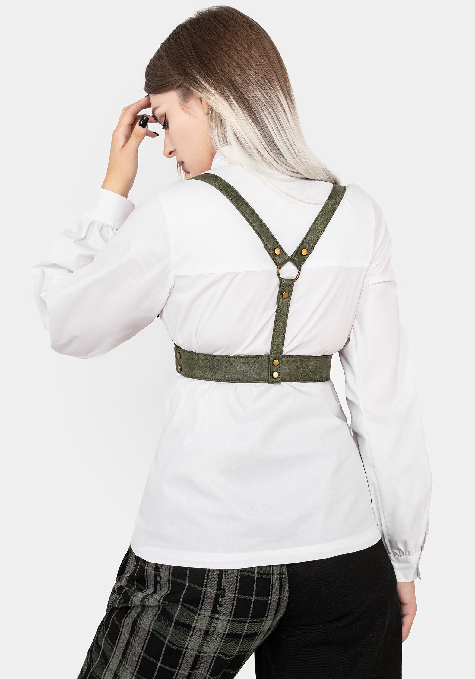 Kaliya Snake Chain Harness - Green | Disturbia - Shop Women's Gothic ...