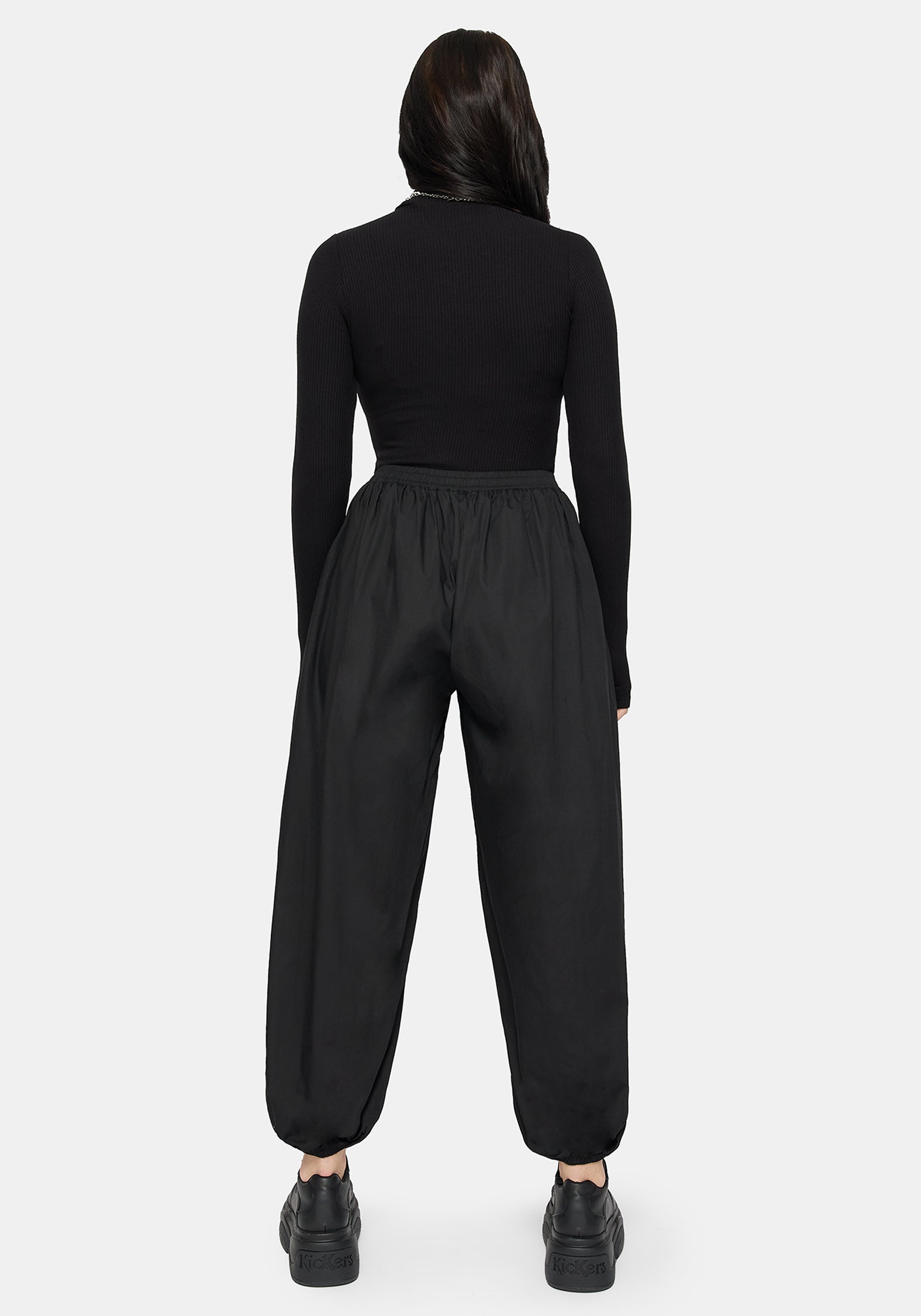 Nirah Embroidered Black Balloon Trouser – Disturbia