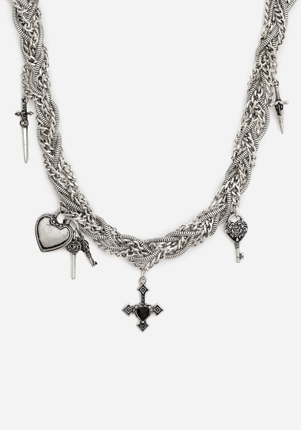 Eilir Twisted Vintage Charm Necklace | Disturbia - Shop Women's Gothic ...