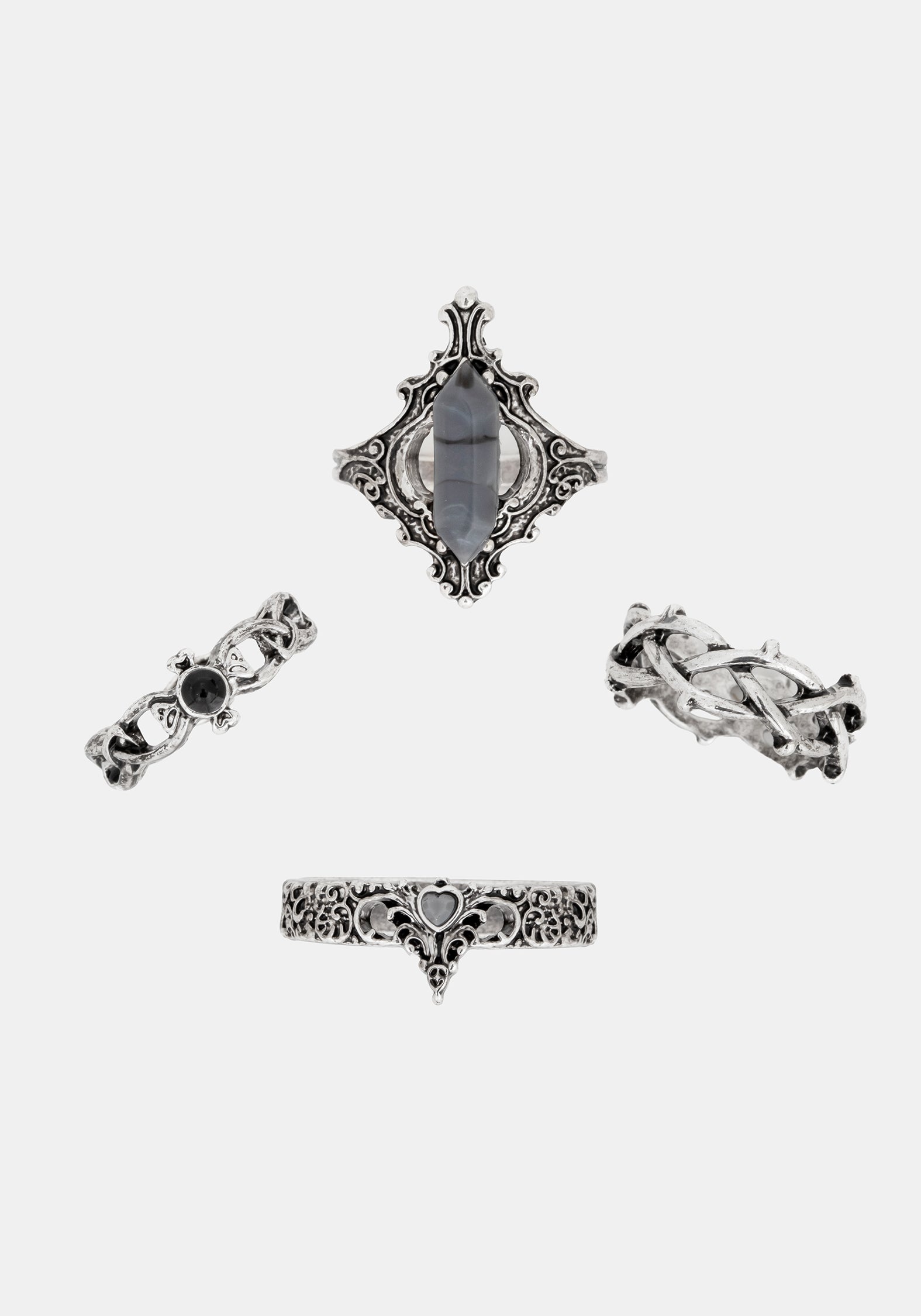 Gothique Assorted Ring Set – Disturbia