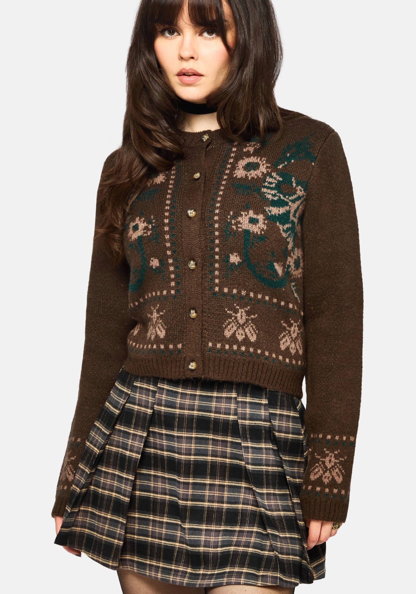 Aura Dragon Jacquard Knit Cardigan – Disturbia