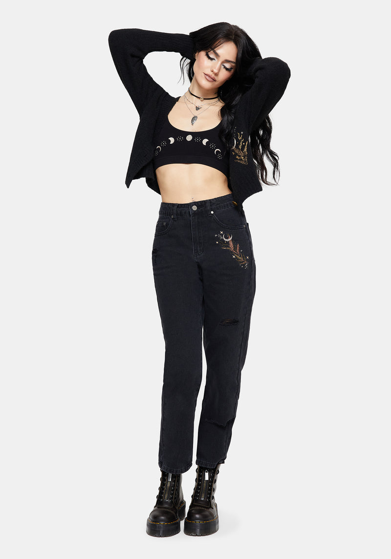 Griffinfly Embroidered Seamless Bralet Set – Disturbia