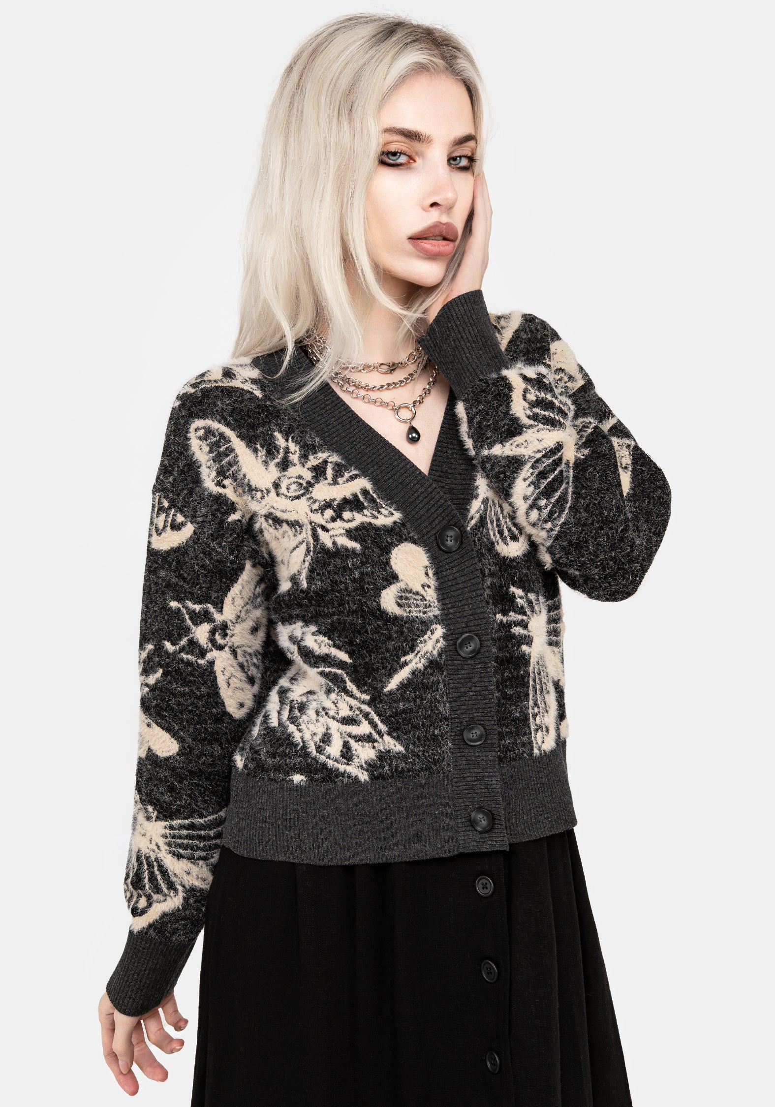 Silkmoth Knit Cardigan | Disturbia - Shop Women's Gothic, Alternative ...