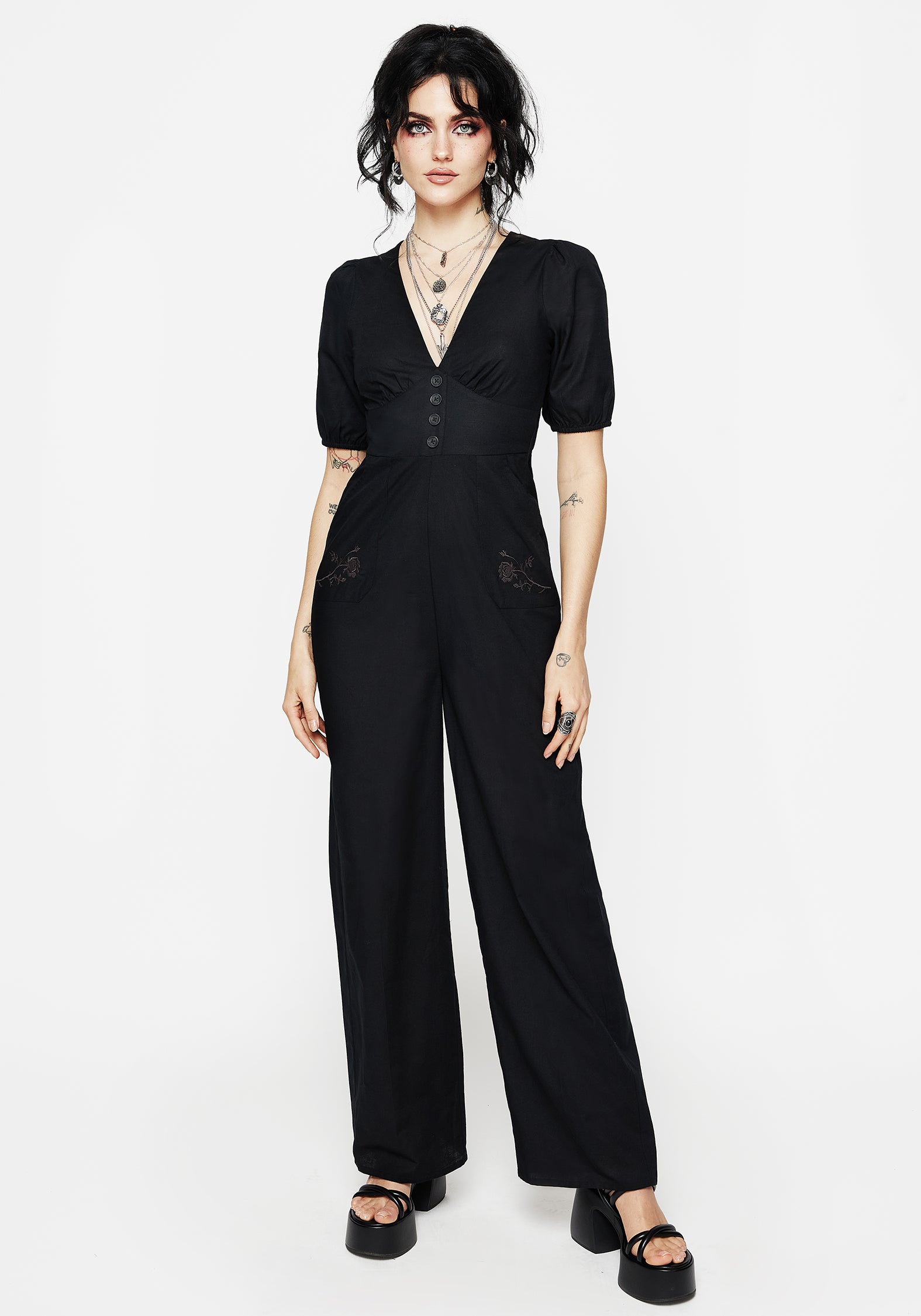 Briar Embroidered Linen-Blend Jumpsuit | Disturbia - Shop Women's ...