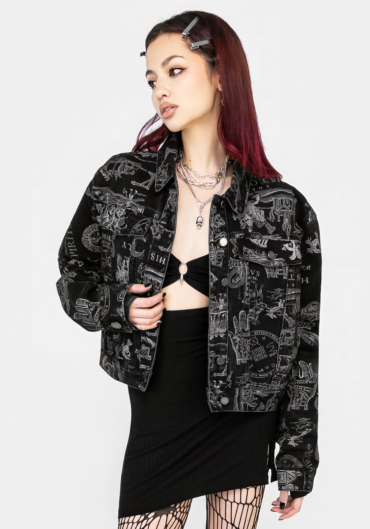 Heresy Denim Jacket | Disturbia - Shop Women's Gothic, Alternative ...