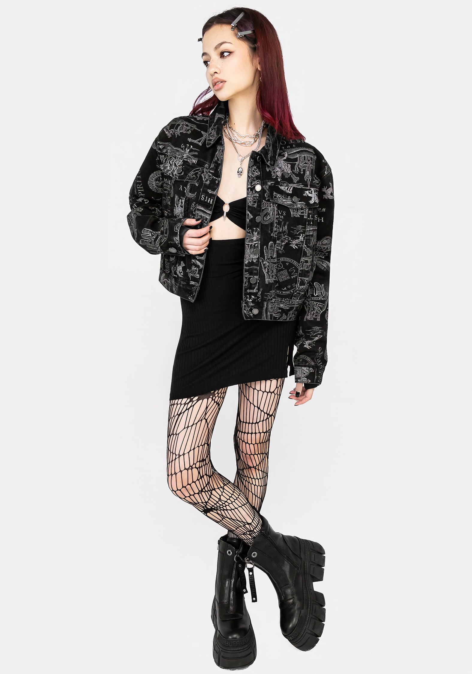Heresy Denim Jacket | Disturbia - Shop Women's Gothic, Alternative ...