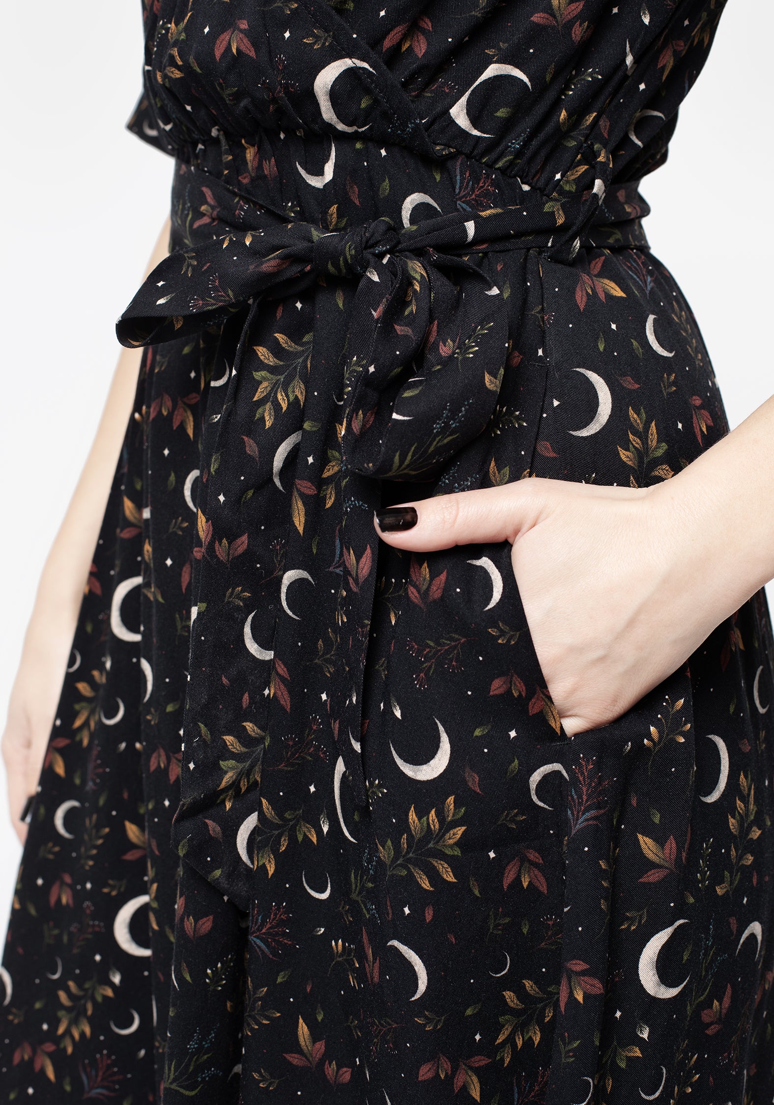 Sickle Moon Mini Wrap Dress | Disturbia - Shop Women's Gothic ...