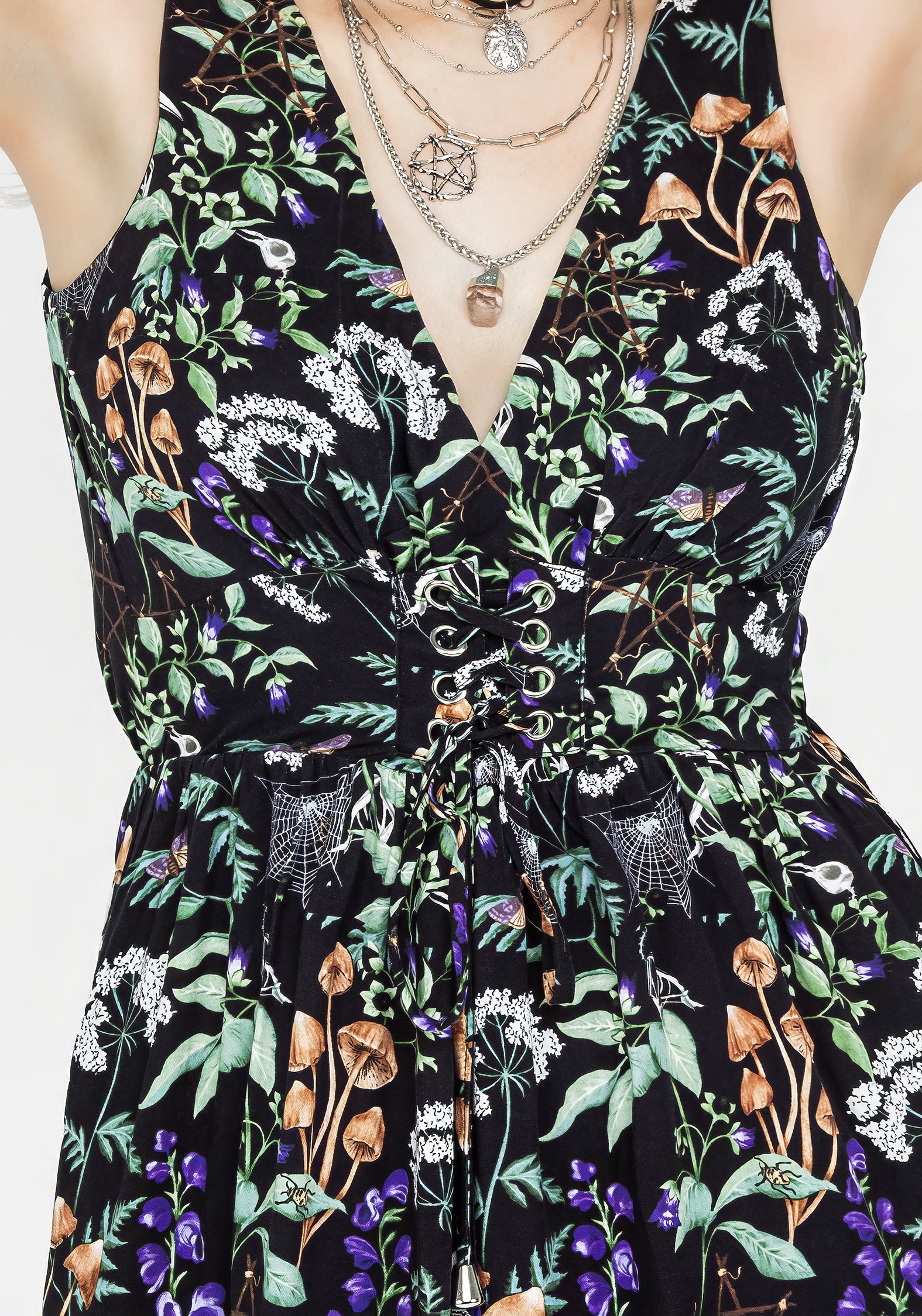 Vesna Lace Front Midi Dress | Disturbia - Shop Women's Gothic ...