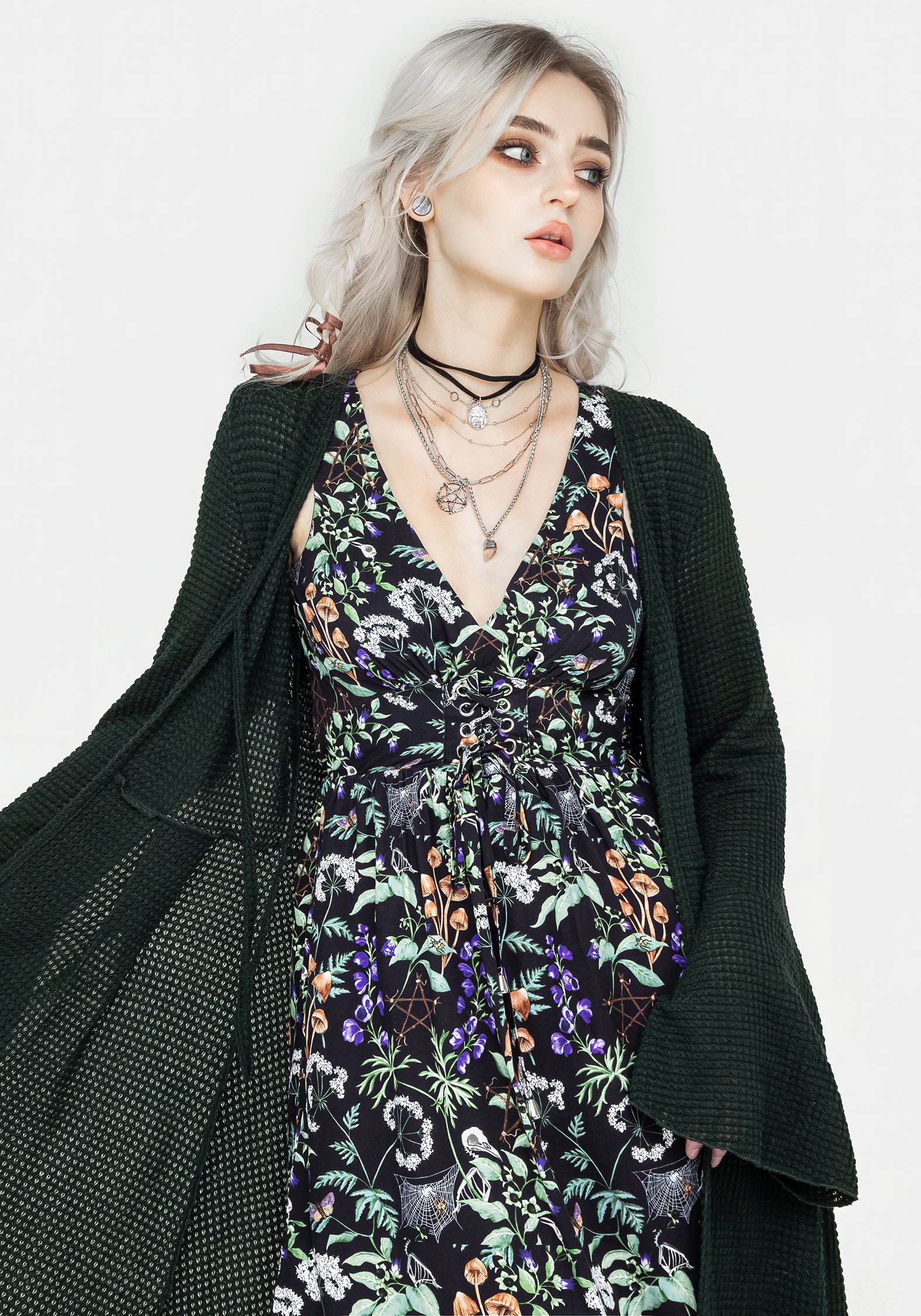 Vesna Lace Front Midi Dress | Disturbia - Shop Women's Gothic ...