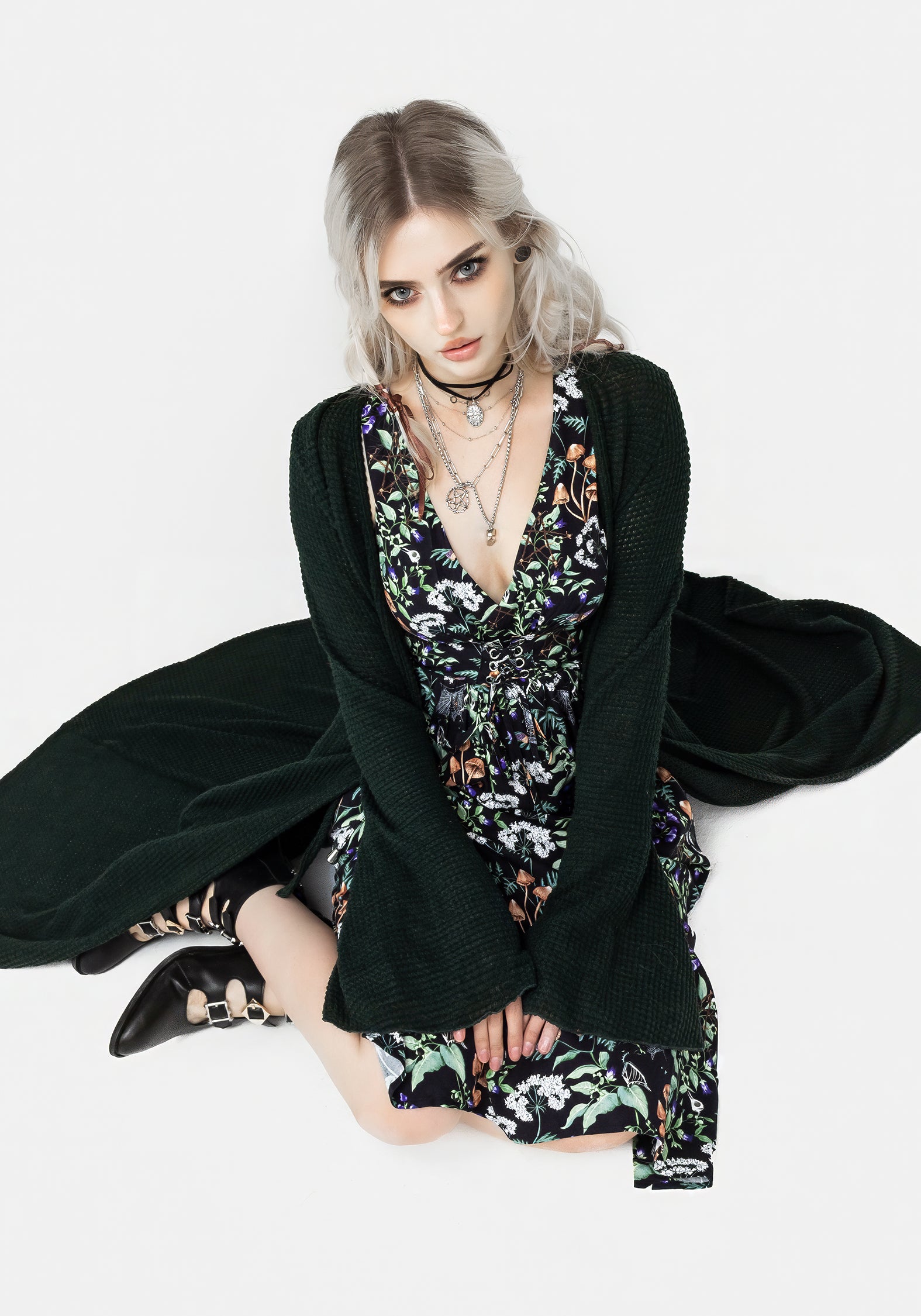 Vesna Lace Front Midi Dress | Disturbia - Shop Women's Gothic ...