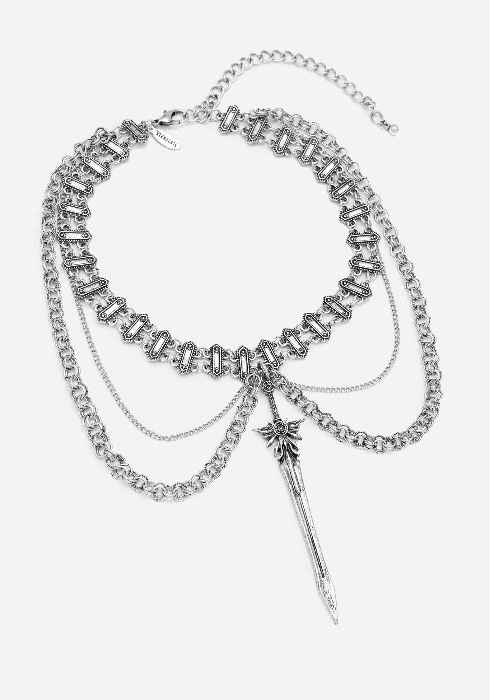 Tempo Layered Chain Choker Necklace | Disturbia - Shop Women's Gothic ...