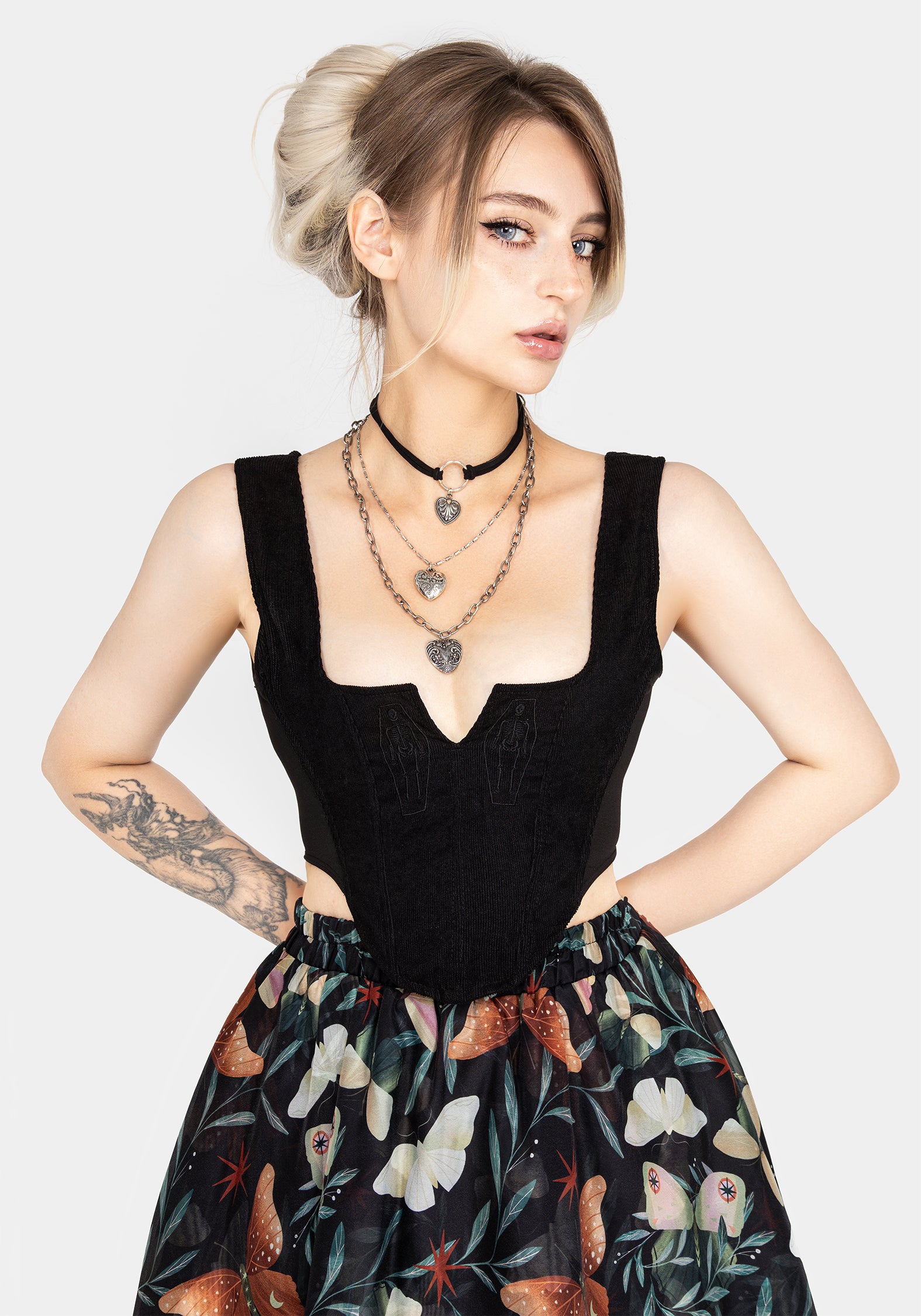 Deceiver Heart Layered Choker Necklace | Disturbia - Shop Women's ...