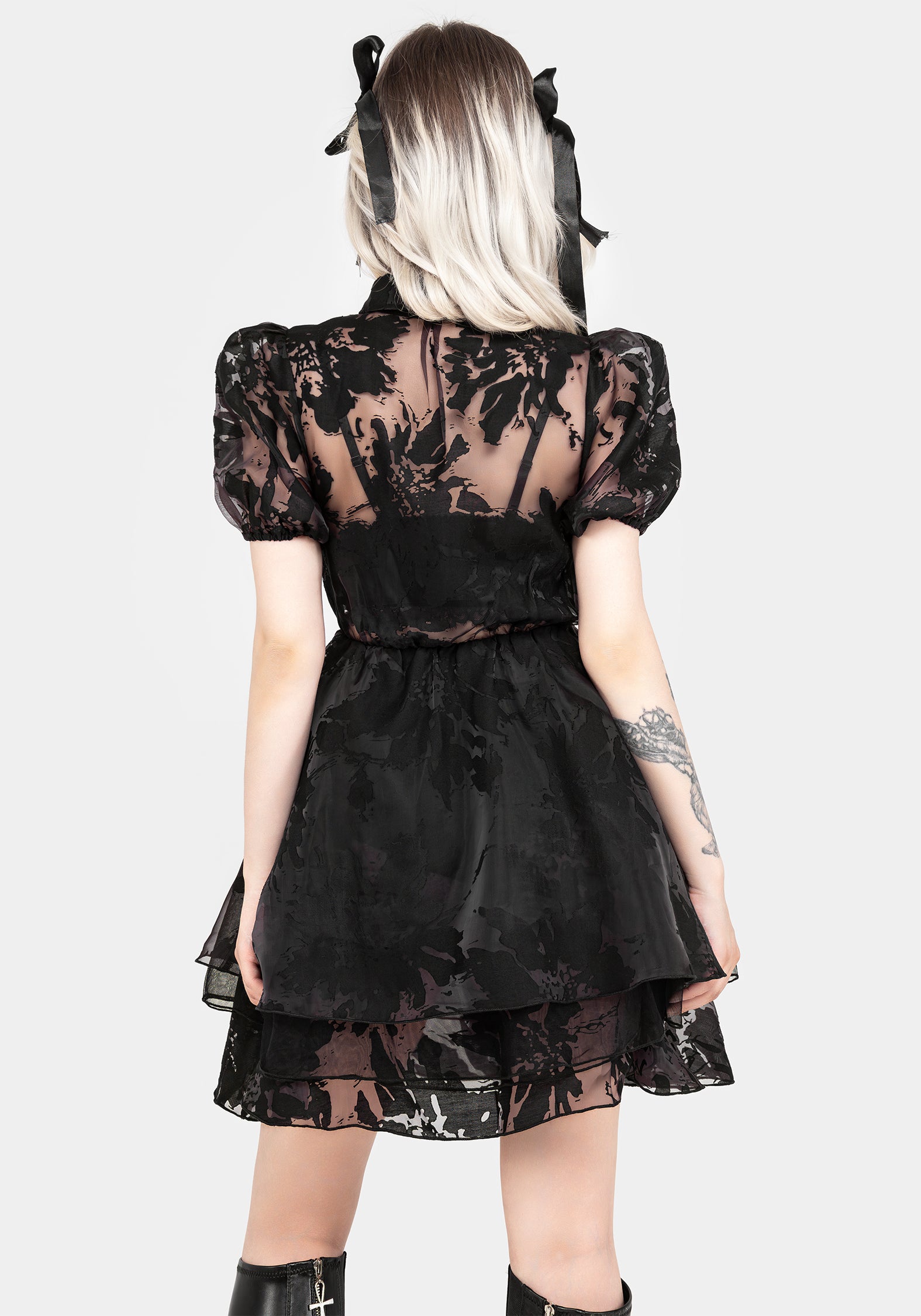 Spectre Layered Mini Shirt Dress | Disturbia - Shop Women's Gothic ...