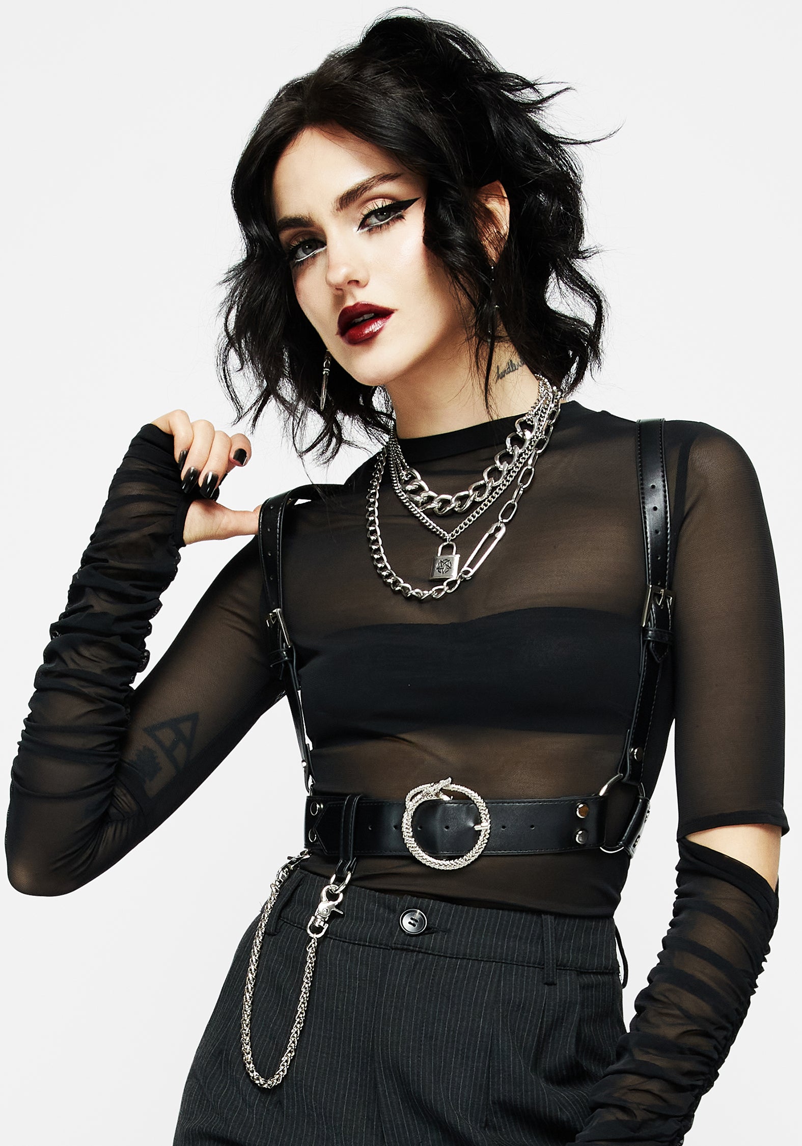 Kaliya Snake Chain Harness | Disturbia - Shop Women's Gothic ...