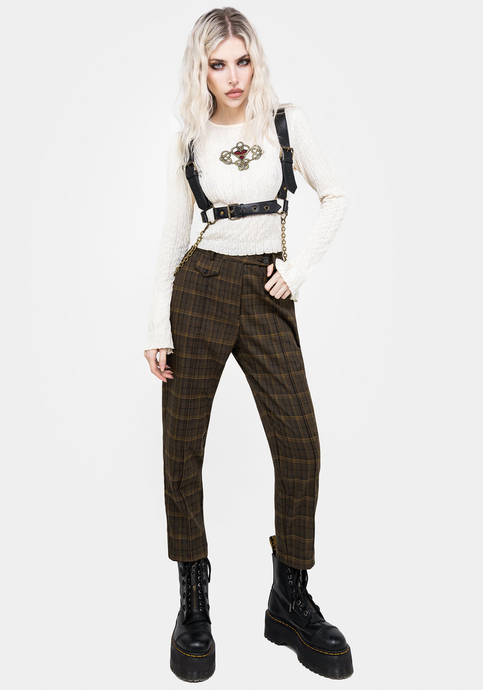 Vignette Brass Chain Harness | Disturbia - Shop Women's Gothic ...