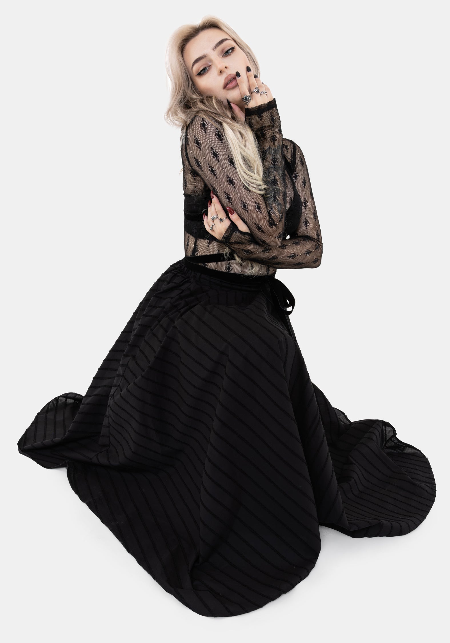 Blythe Handkerchief Hem Midaxi Skirt | Disturbia - Shop Women's Gothic ...