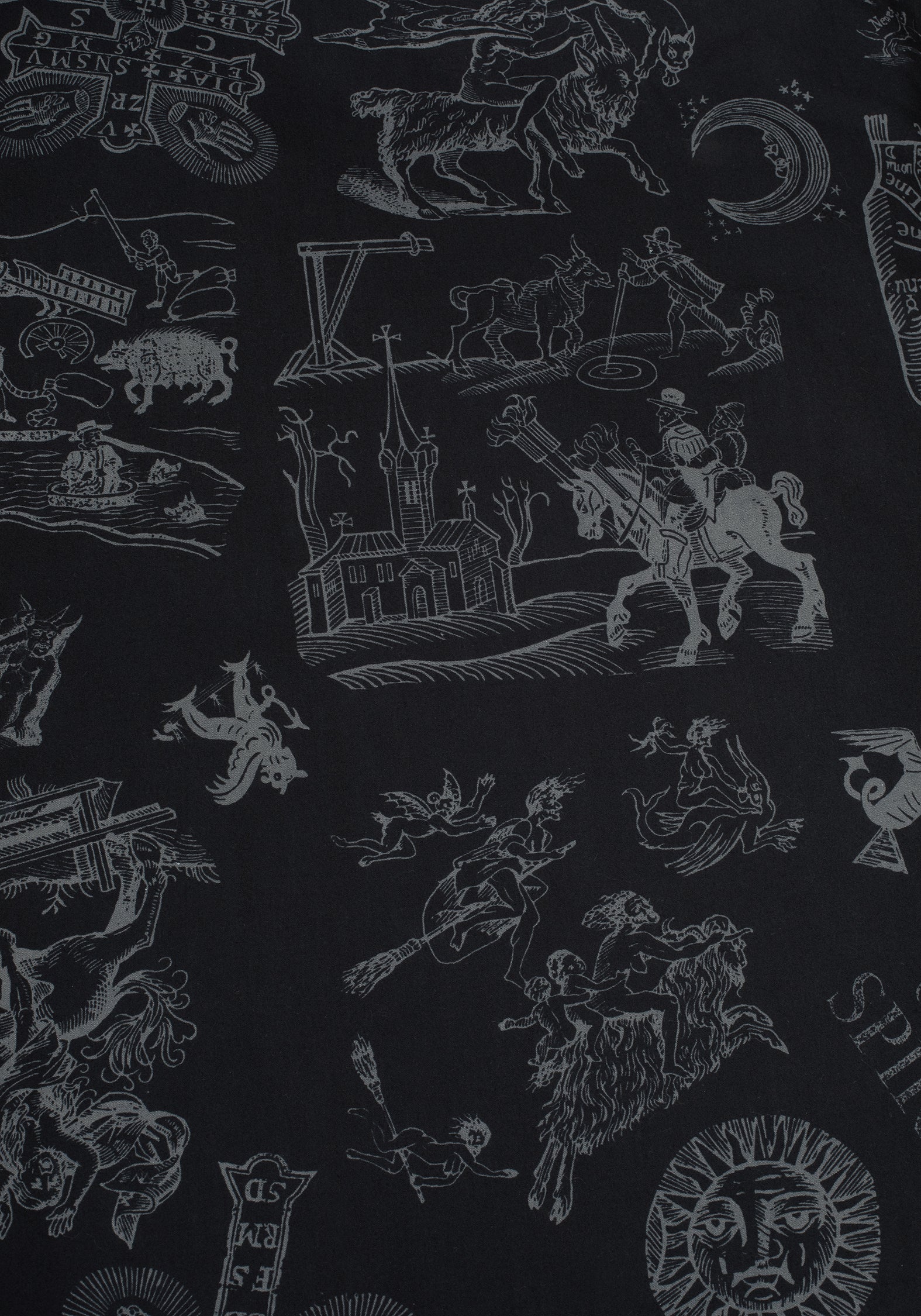 Heresy Woodcut Print Cotton Bedding Set - US Queen | Disturbia - Shop ...