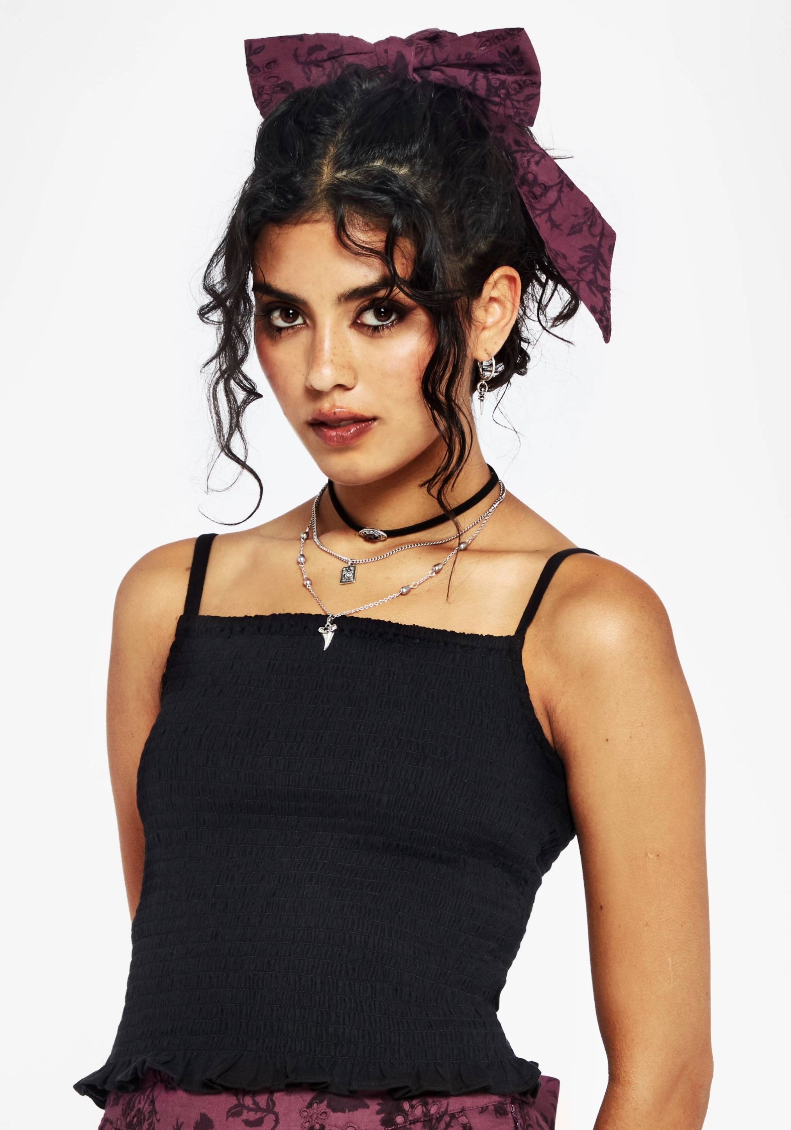 Helia Cotton Shirred Cami Top | Disturbia - Shop Women's Gothic ...