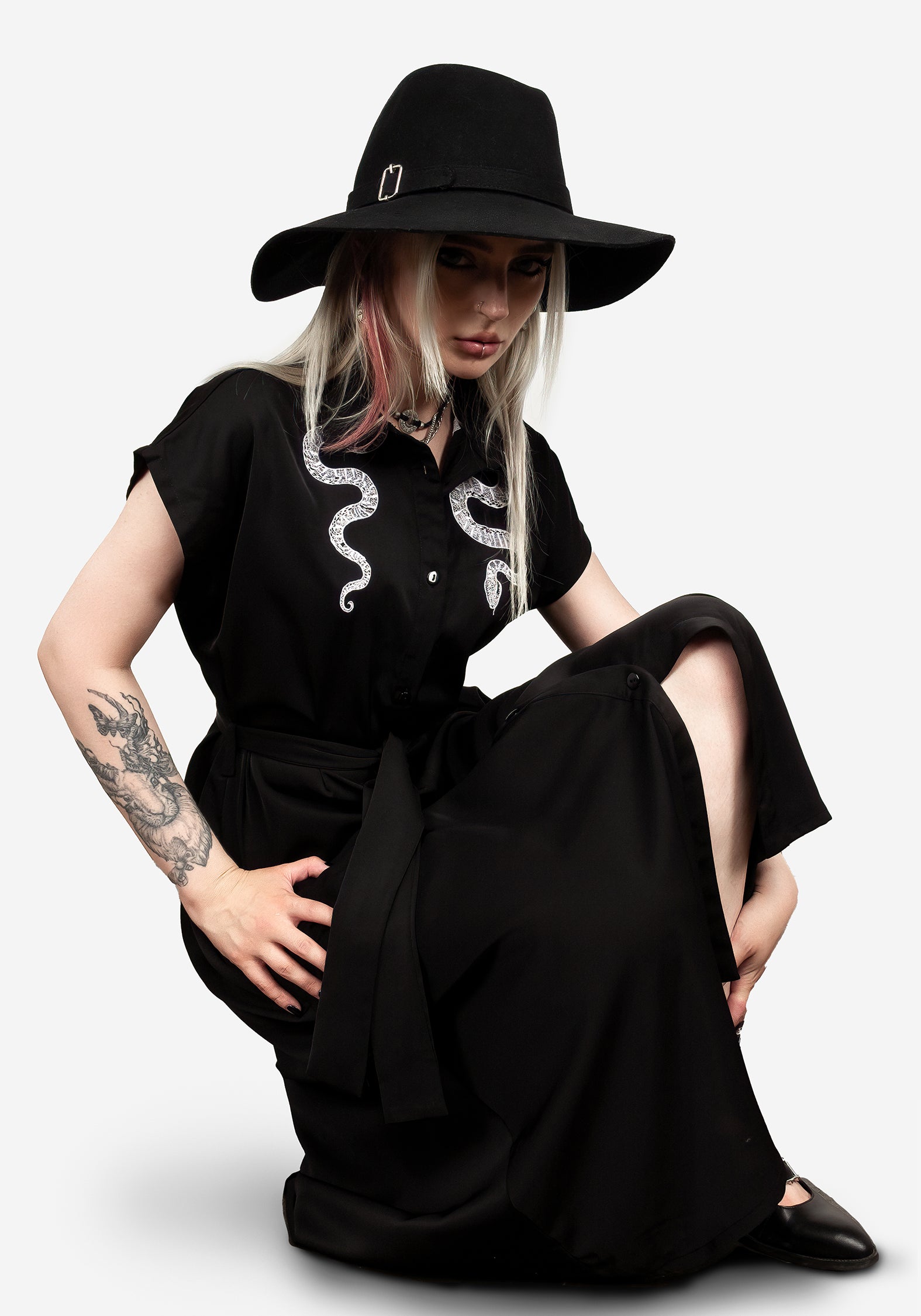 Slither Relaxed Midi Dress | Disturbia - Shop Women's Gothic ...