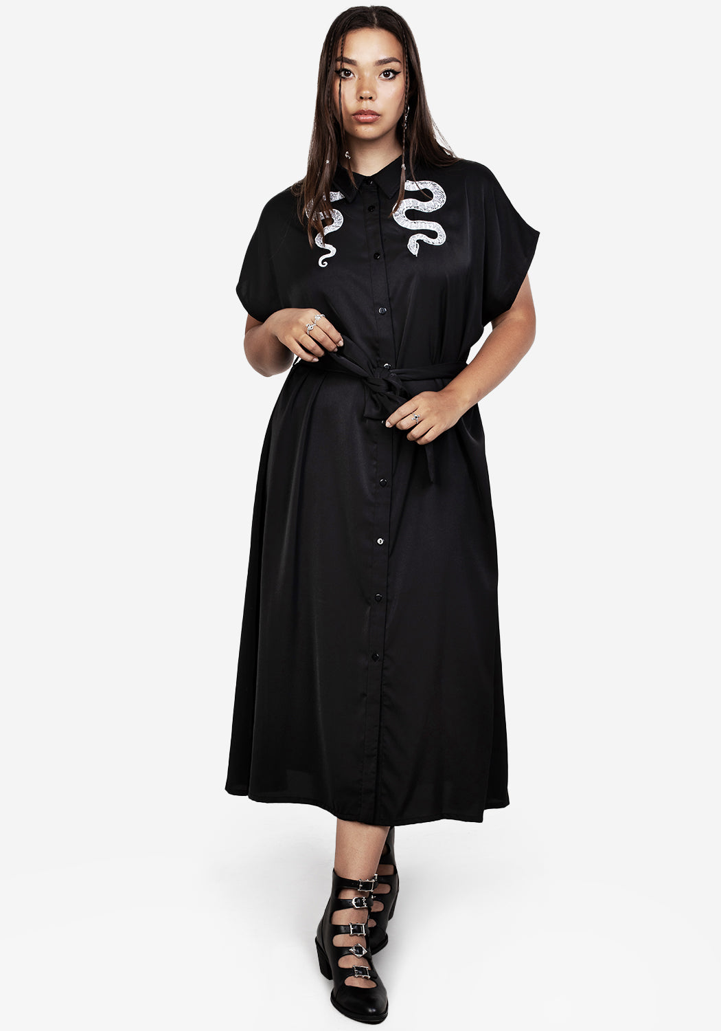 Slither Relaxed Midi Dress | Disturbia - Shop Women's Gothic ...
