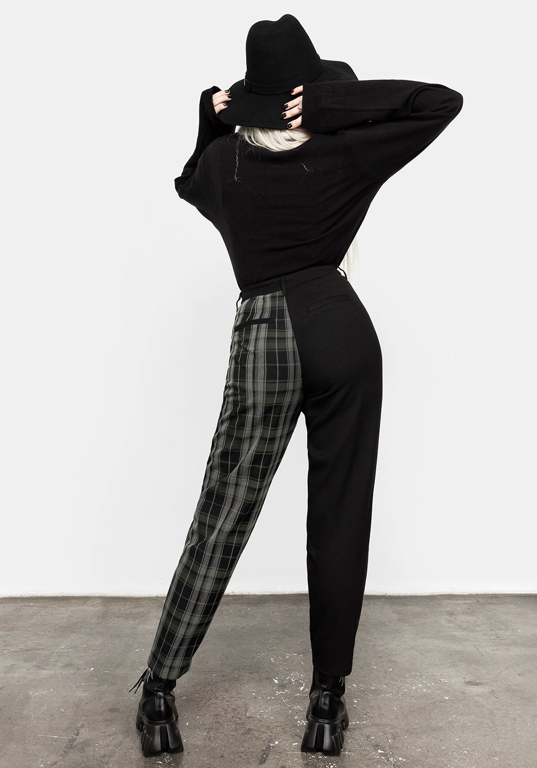 Checkmate High Waist Tapered Trousers – Disturbia