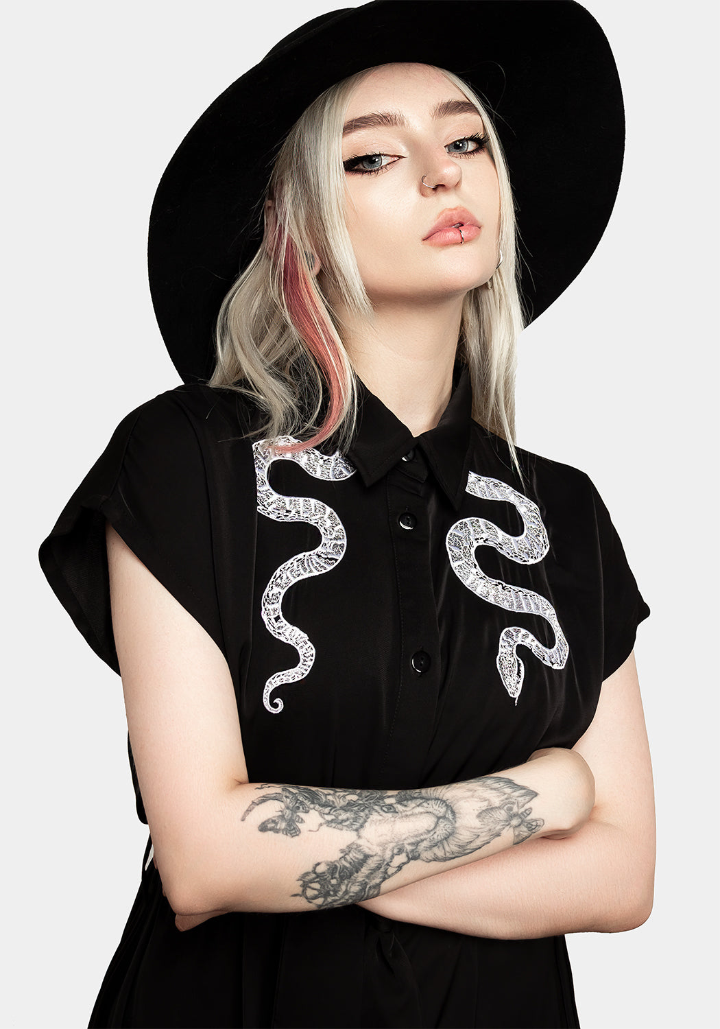 Slither Relaxed Midi Dress | Disturbia - Shop Women's Gothic ...