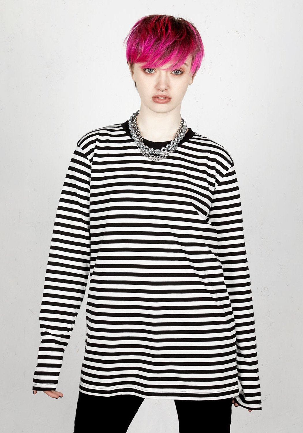 Cassady Striped Long Sleeve Tee | Disturbia - Shop Women's Gothic ...