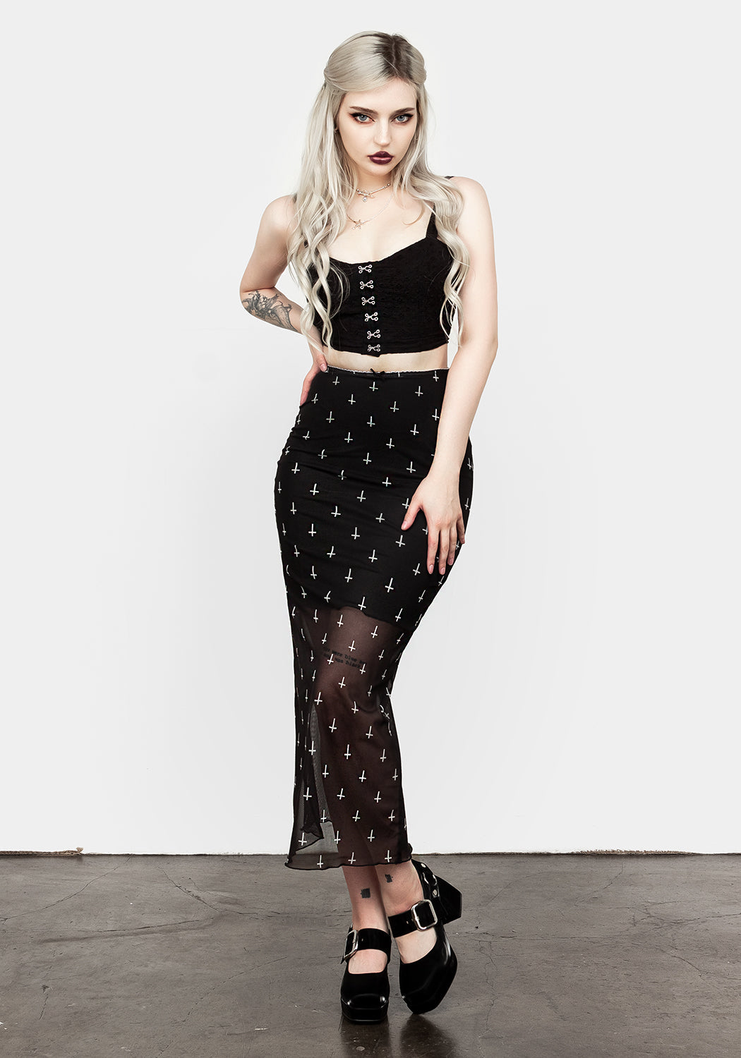 WICKED MESH MIDI SKIRT | Disturbia - Shop Women's Gothic, Alternative ...