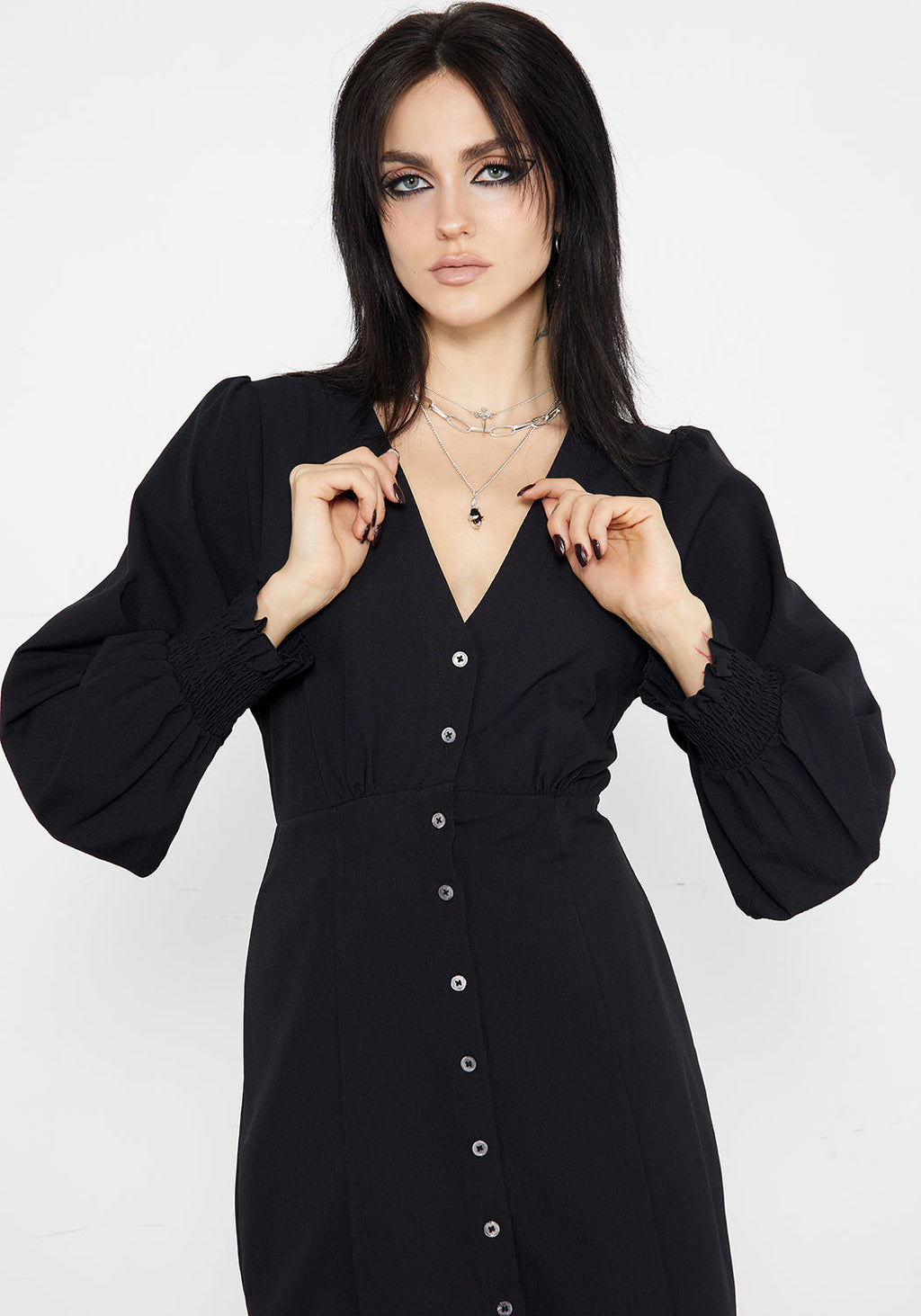 Cora Button Up Midaxi Dress | Disturbia - Shop Women's Gothic ...