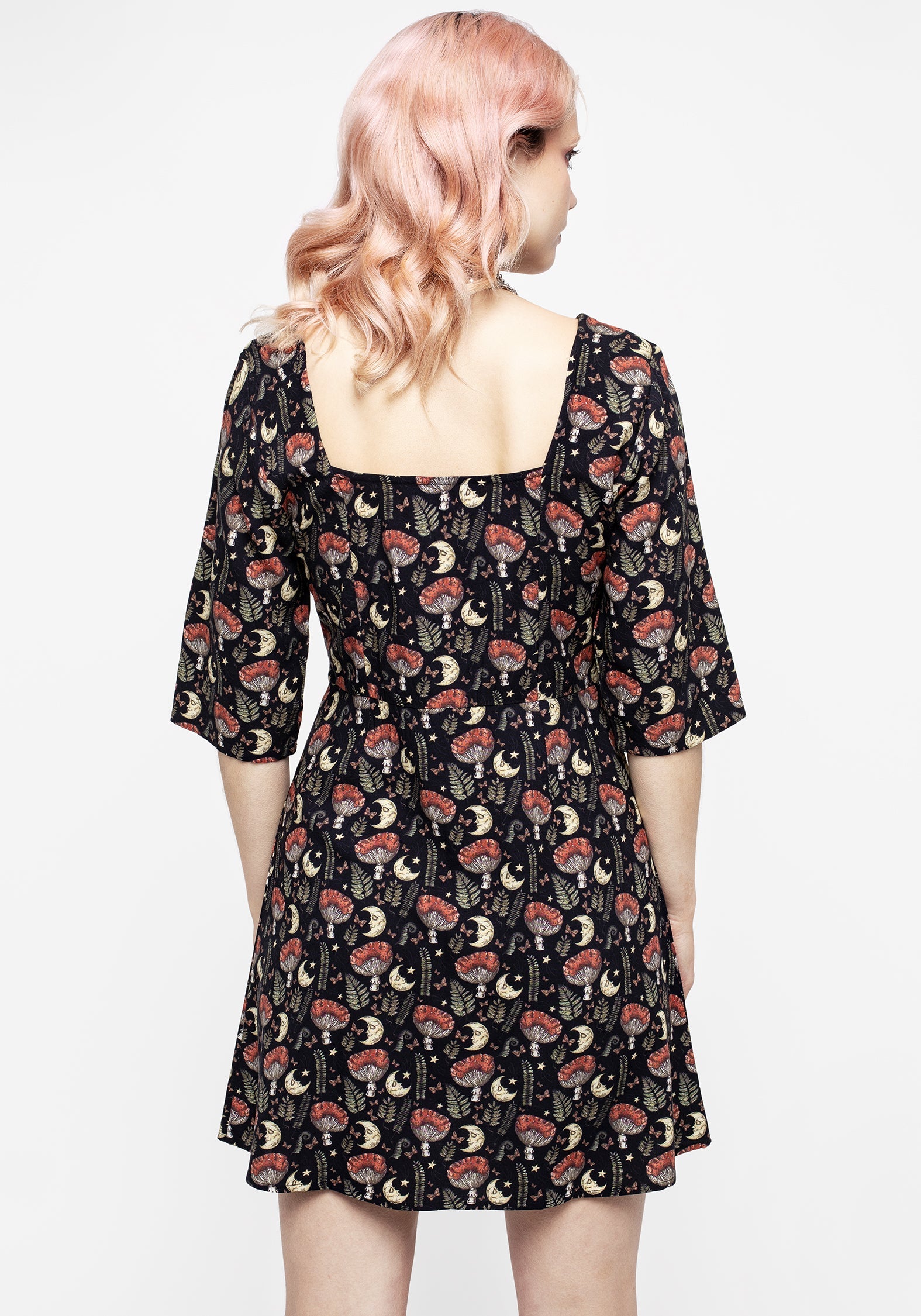 Dreamfast Mushroom Moon Print Mini Dress | Disturbia - Shop Women's ...